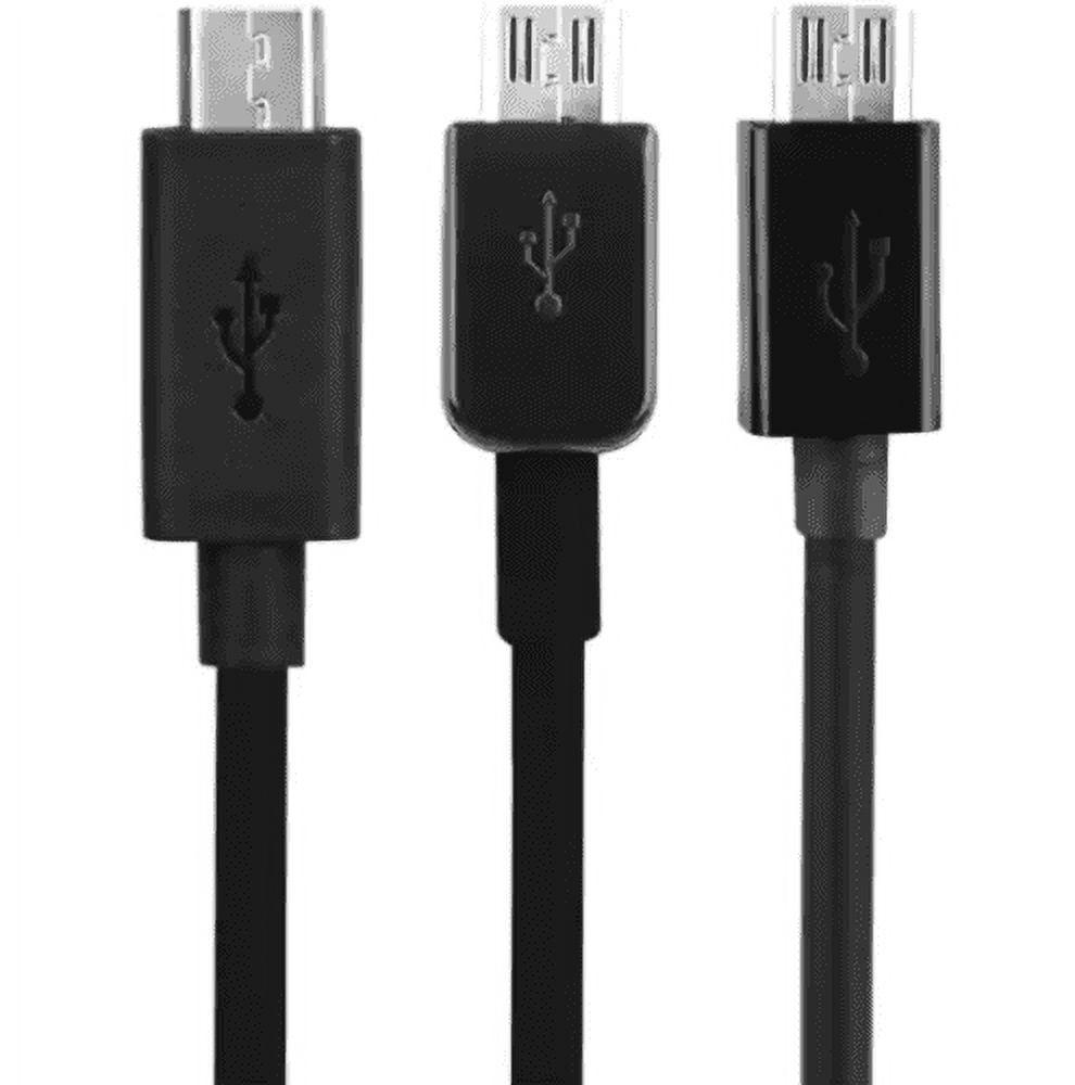 At&T Cable Tri-Pack Micro-Usb - Black - Walmart.com