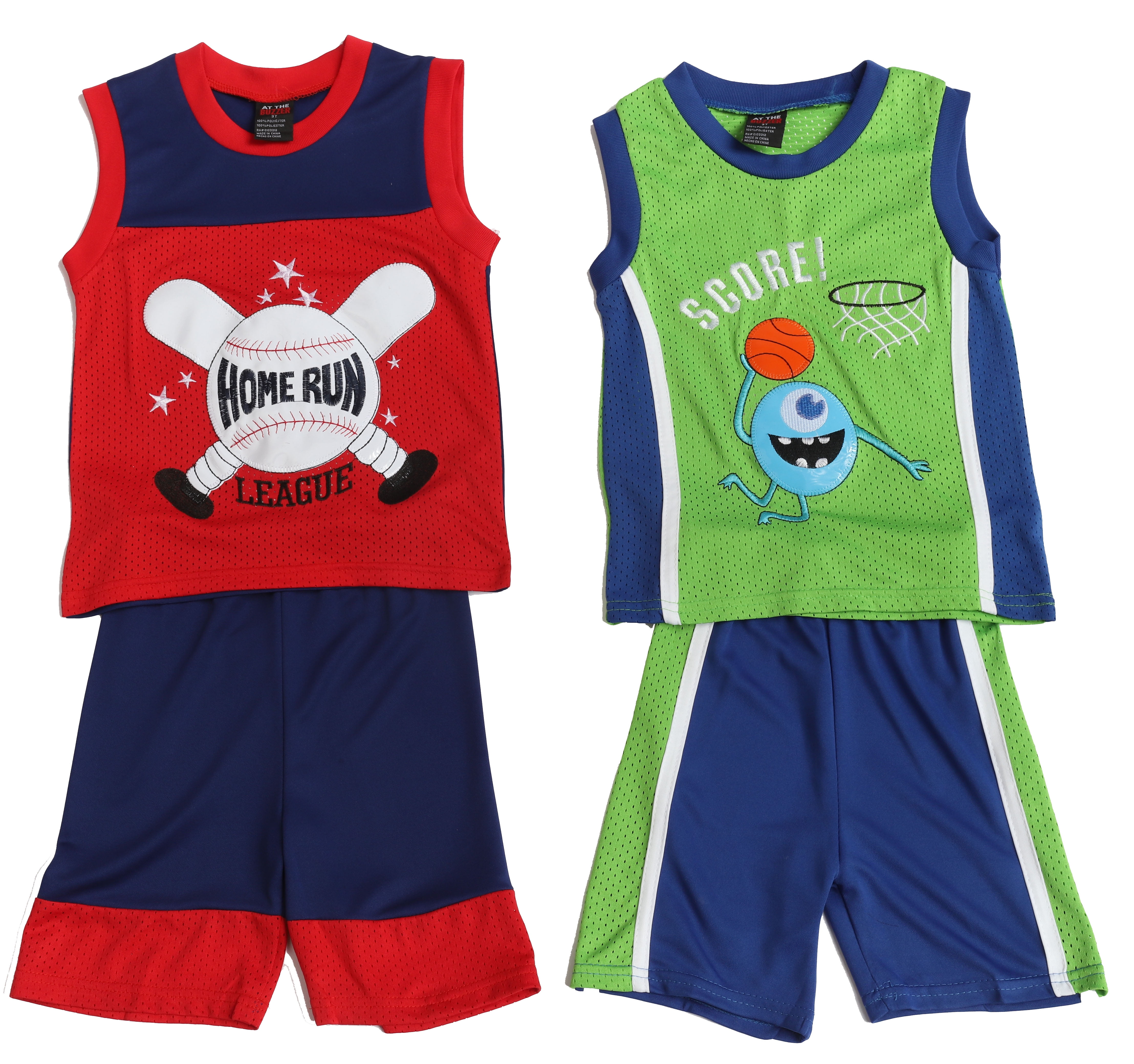 At The Buzzer Two Piece Short Set (Pack of 2) (Baseball / Basketball ...