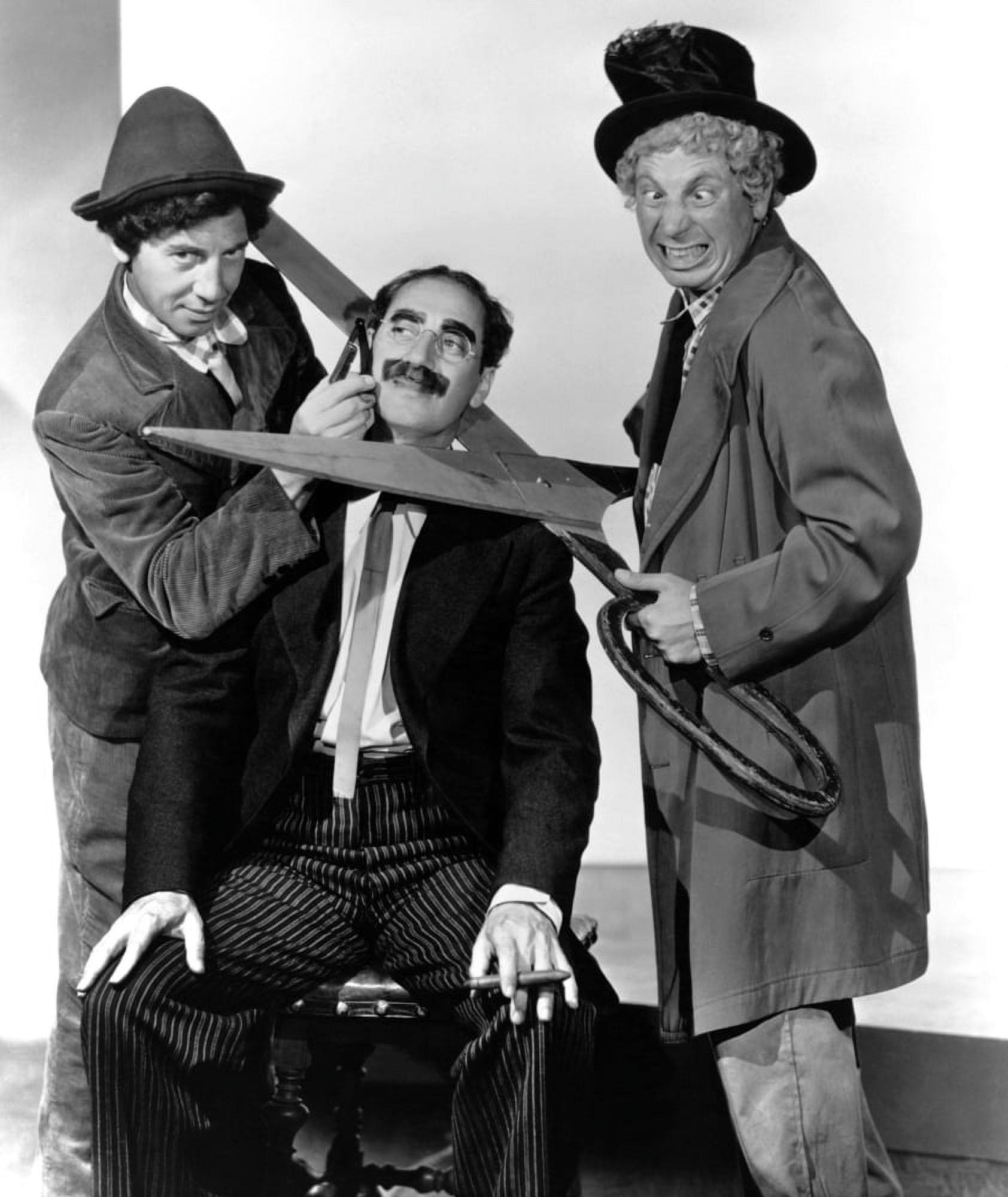 At The Circus From Left: Chico Marx Groucho Marx Harpo Marx 1939 Photo ...