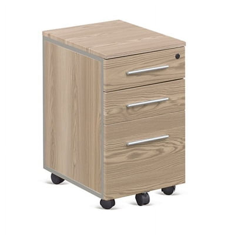 At Work Office Rolling Cabinet - Mobile File Storage Pedestal, 26"H ...