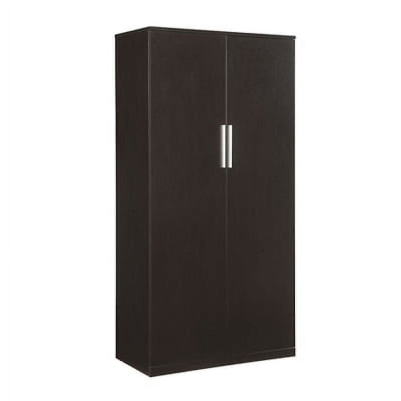 At Work Storage Cabinet 72 inches High Espresso Laminate with Locking ...