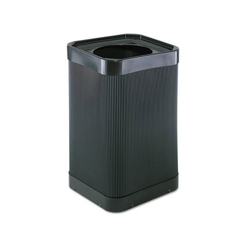 At-Your Disposal Top-Open Waste Receptacle Square, Polyethylene, 38 gal ...