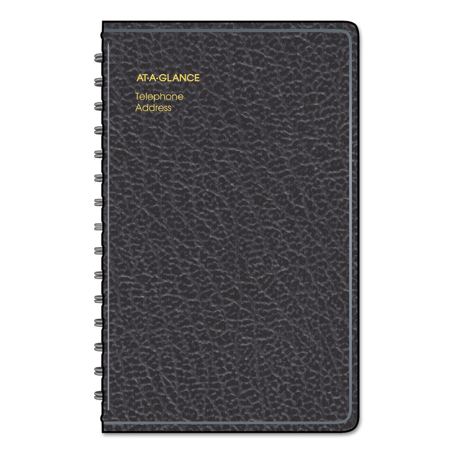 At-a-glance Telephone/address Book, 4-7/8 X 8, Black - Walmart.com
