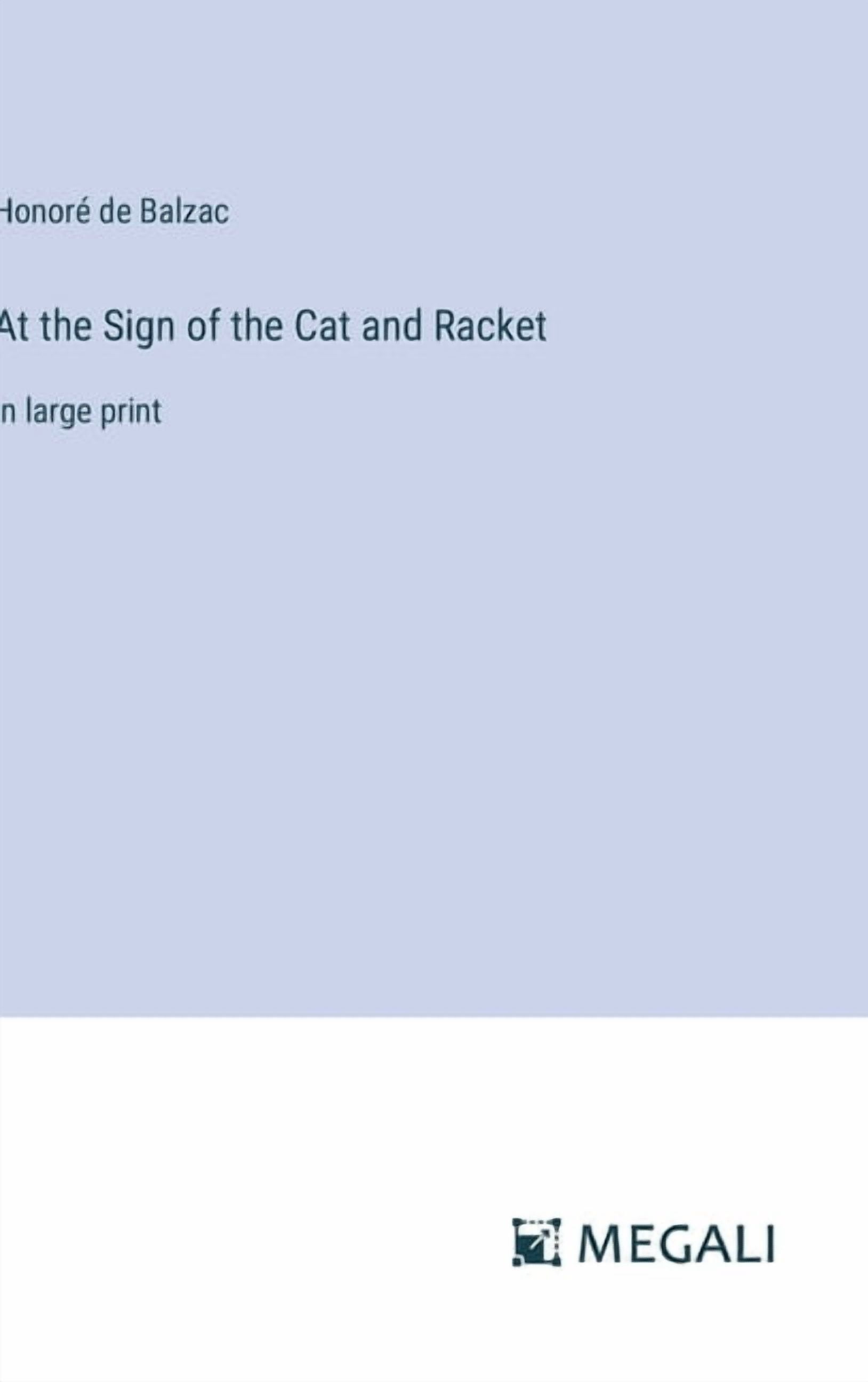 At the Sign of the Cat and Racket: in large print (Hardcover) - Walmart.com