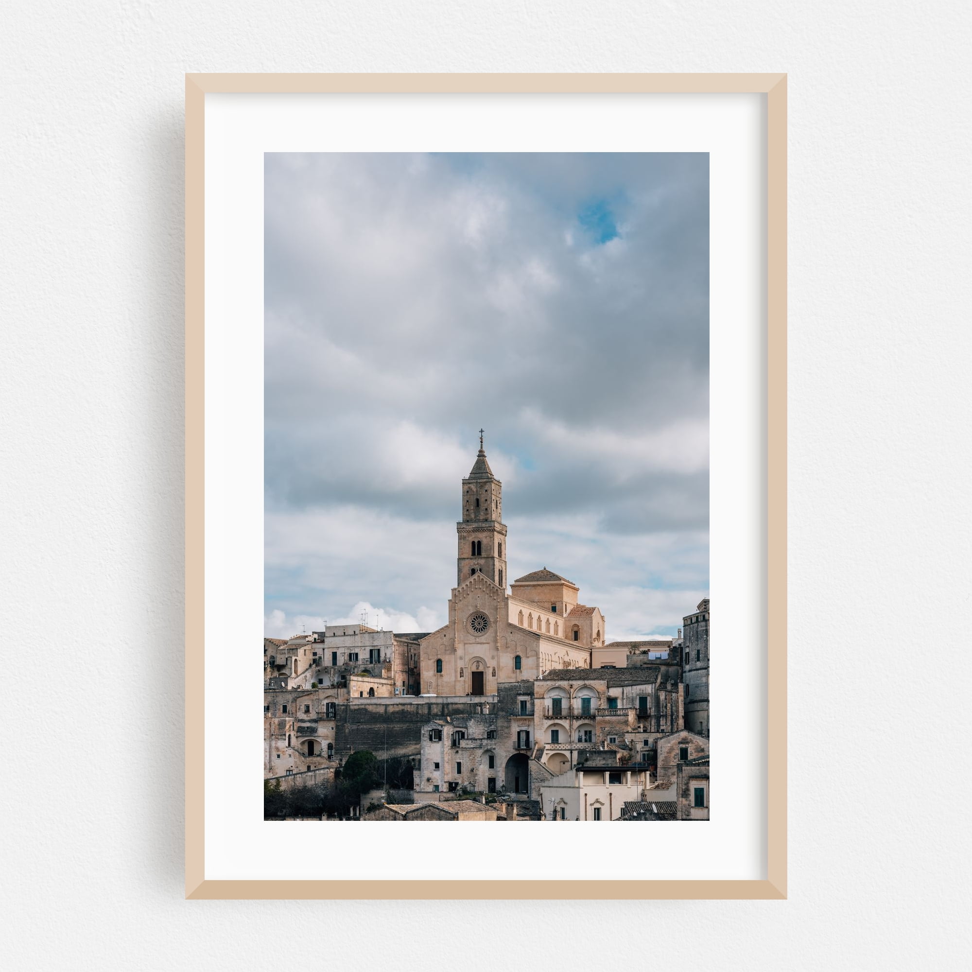 At the Top, Matera 01 - Matera Basilicata Italy Photography Oak Framed ...