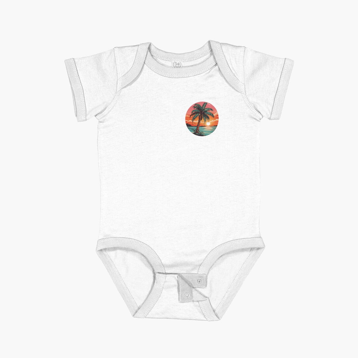 At the foot of the palm trees Short Sleeve Baby One-Piece - 449 ...
