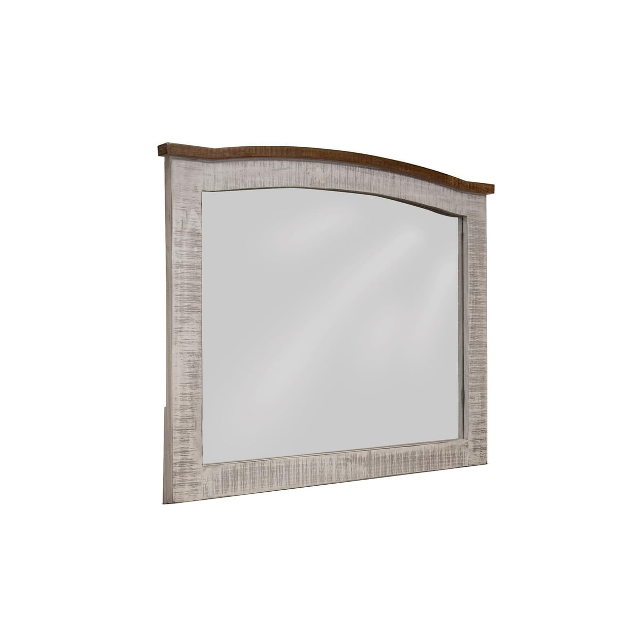 Ata 47 Inch Mirror, Multistep Lacquer Finish, Distressed Wood, Gray ...