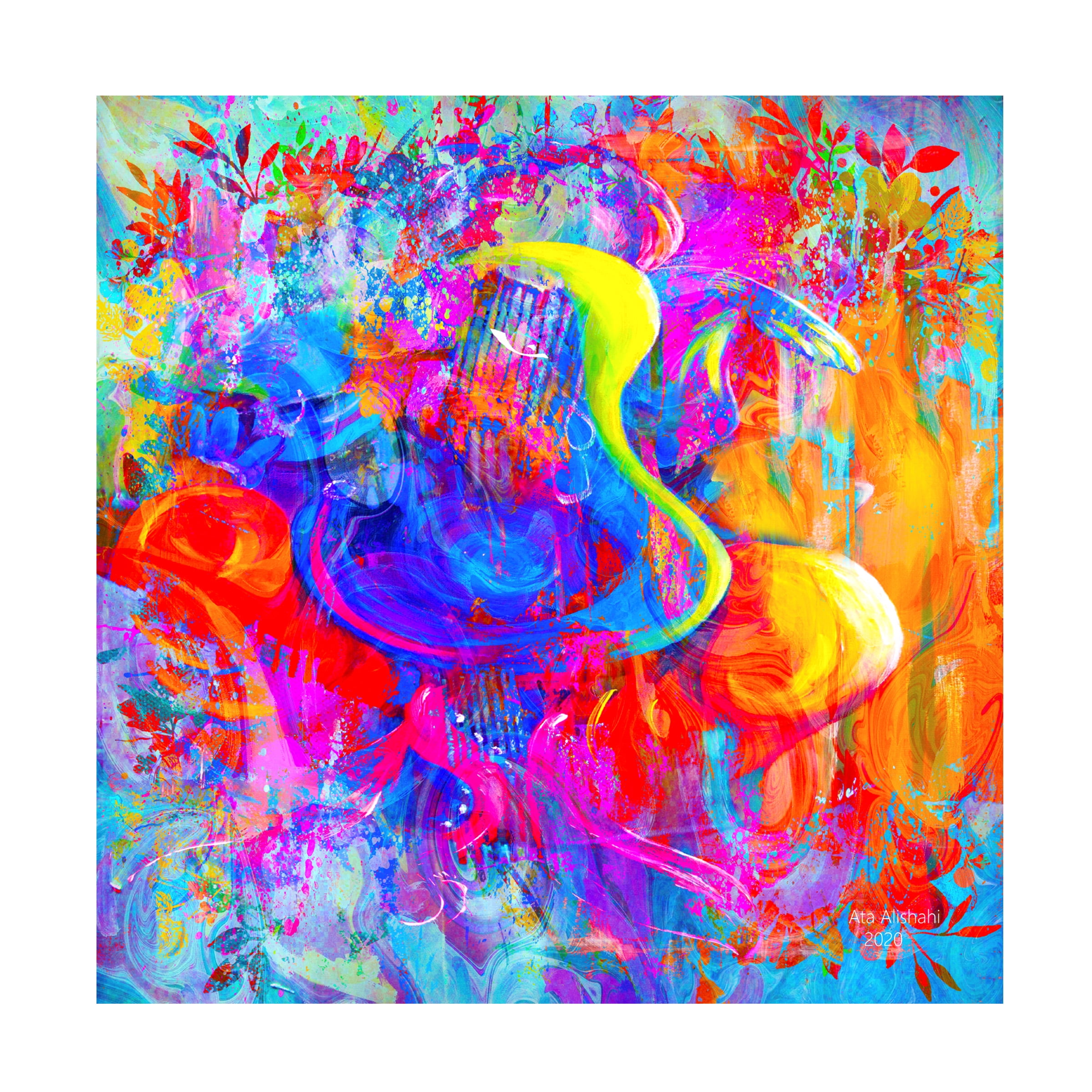 Ata Alishahi 'Emotion Explosion 20' Canvas Art - Walmart.com