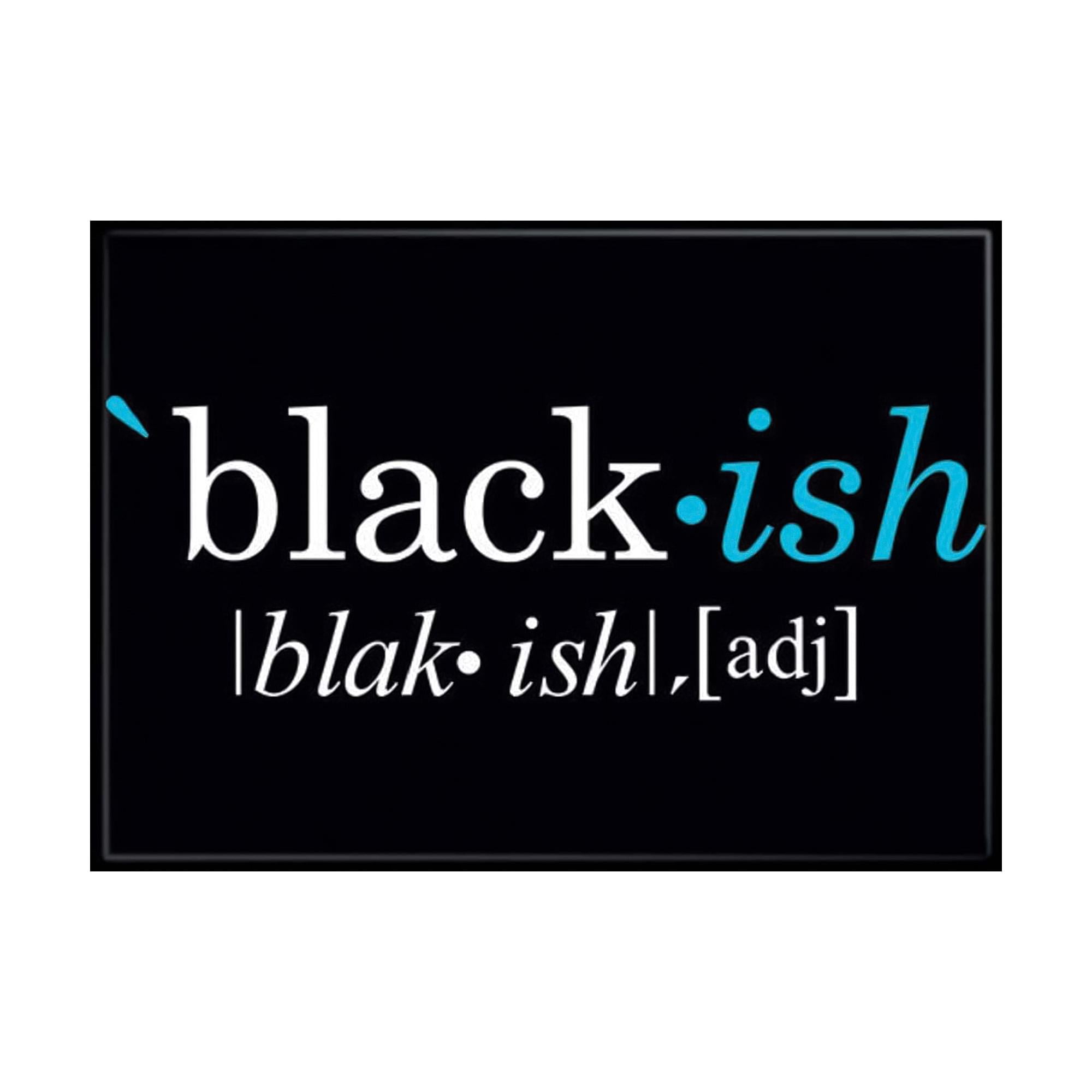 Ata-Boy Black-ish Logo 25 x 35 Magnet for Refrigerators and Lockers ...