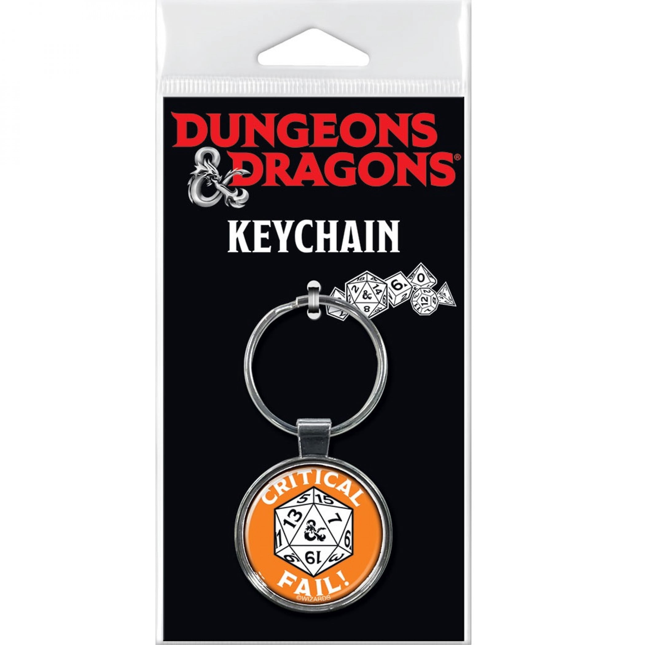 Ata-Boy Dungeons and Dragons Critical Fail Keychain - Walmart.com