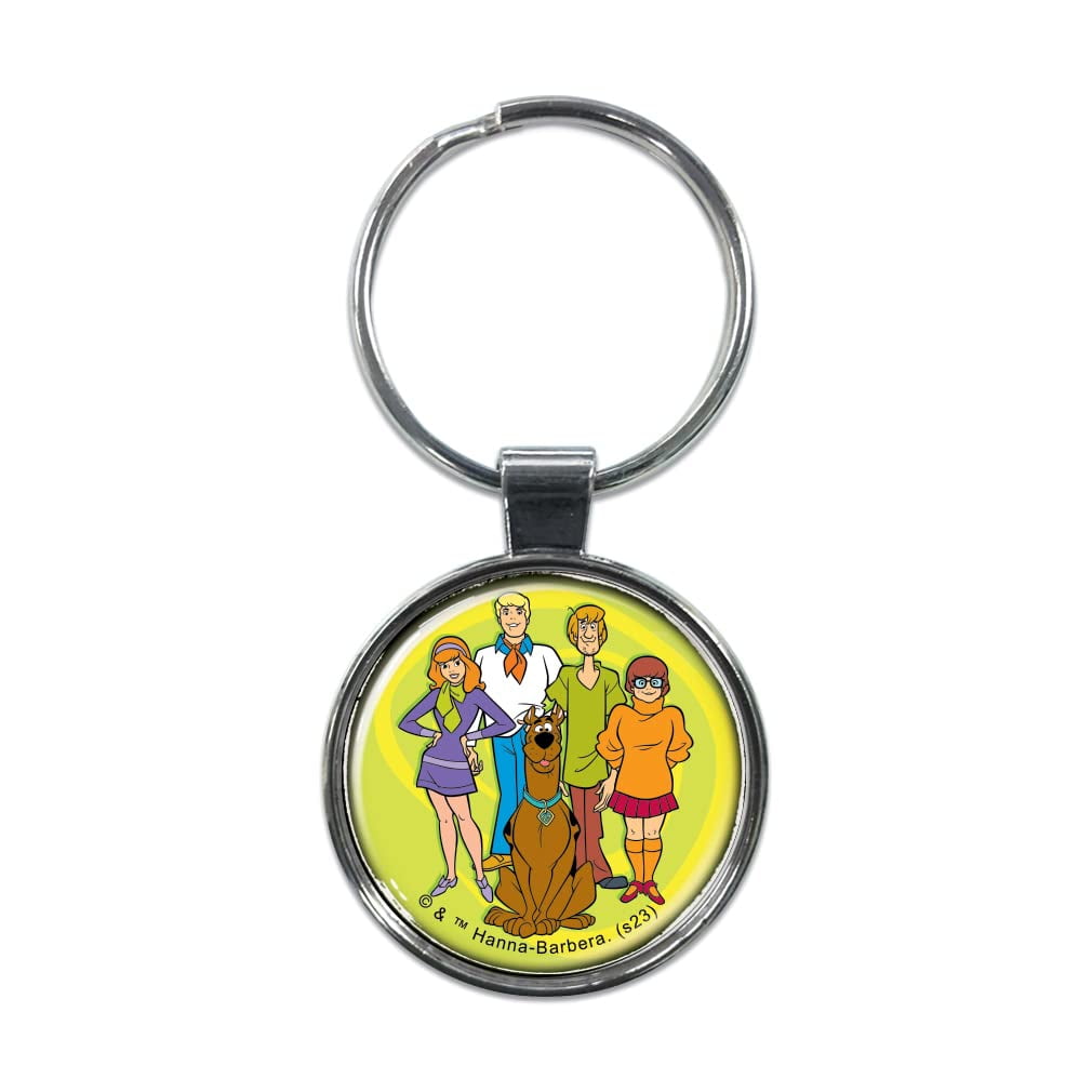 Ata-Boy Scooby Doo, Shaggy, Fred, Velma, Daphne on Green 1.5" Fob ...