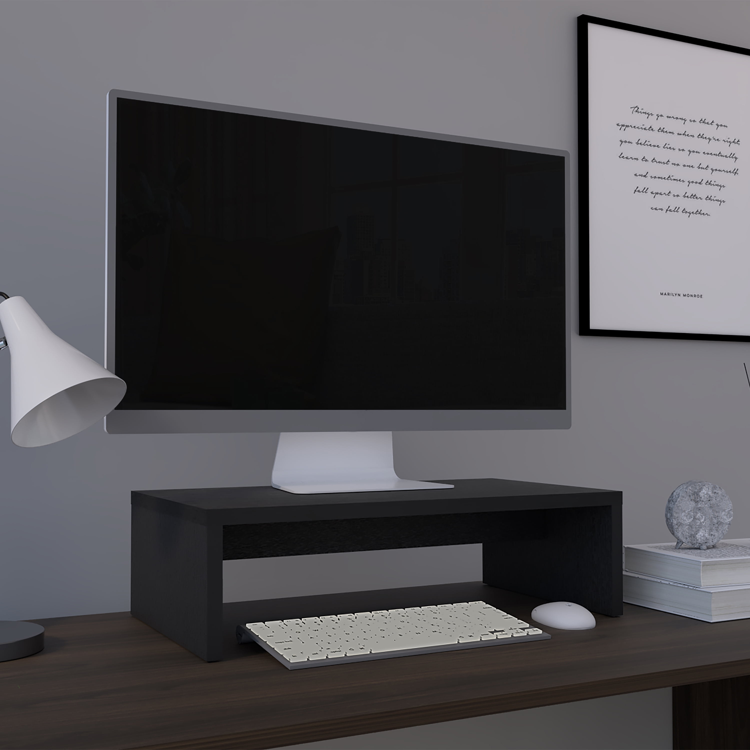 Atacama 19" Wide Monitor Stand Riser,Laptop Stand for Desk,Laptop Riser ...