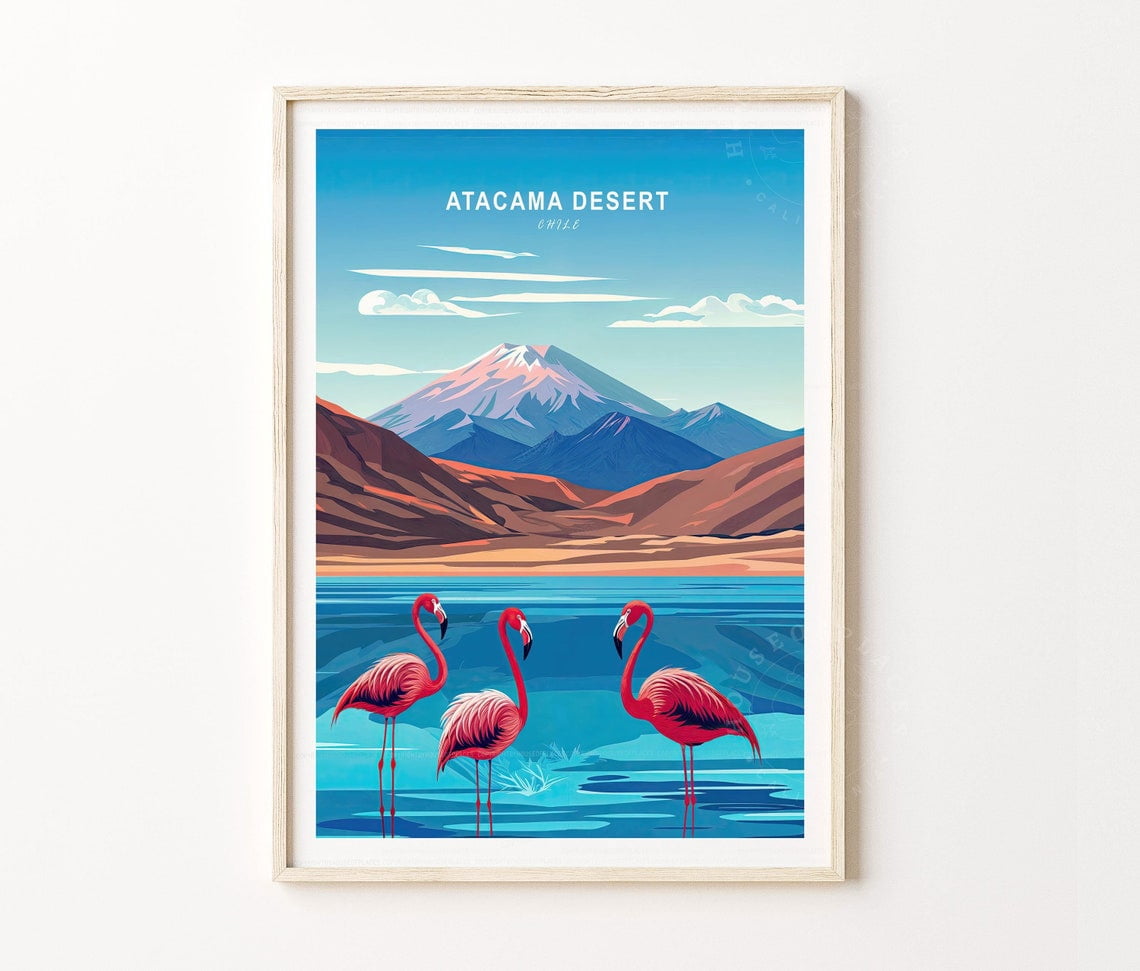Atacama Desert Chile South America Arid Landscape Wall Art, Unframed ...