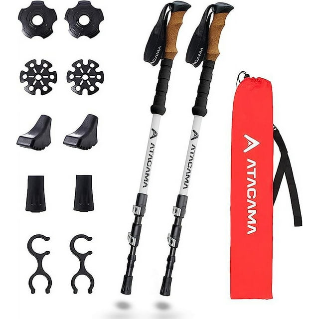 Atacama® Premium Trekking Sticks for Hiking with Collapsible Design ...