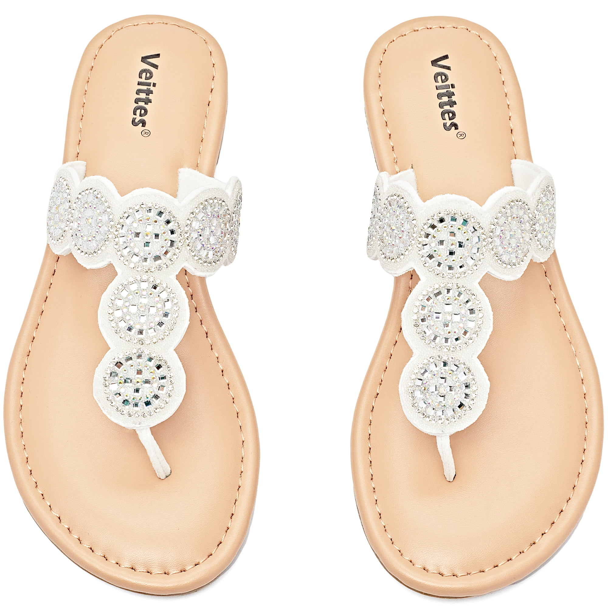 Ataiwee Women's Flat Slide Sandals - Comfortable Casual Bohemian Slip ...