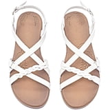 Ataiwee Women's Flat Slide Sandals - Fashion Adjustable Cross Strappy ...
