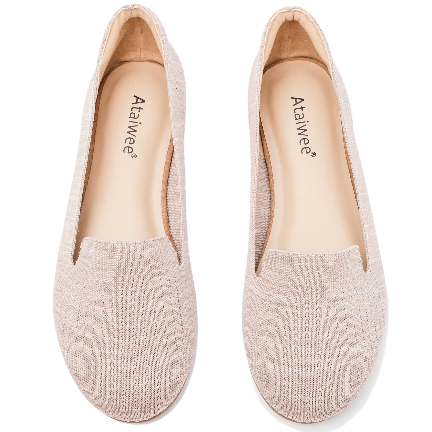 Ataiwee Women's Wide Width Flat Loafer Shoes, Comfortable, Anti-Slip ...