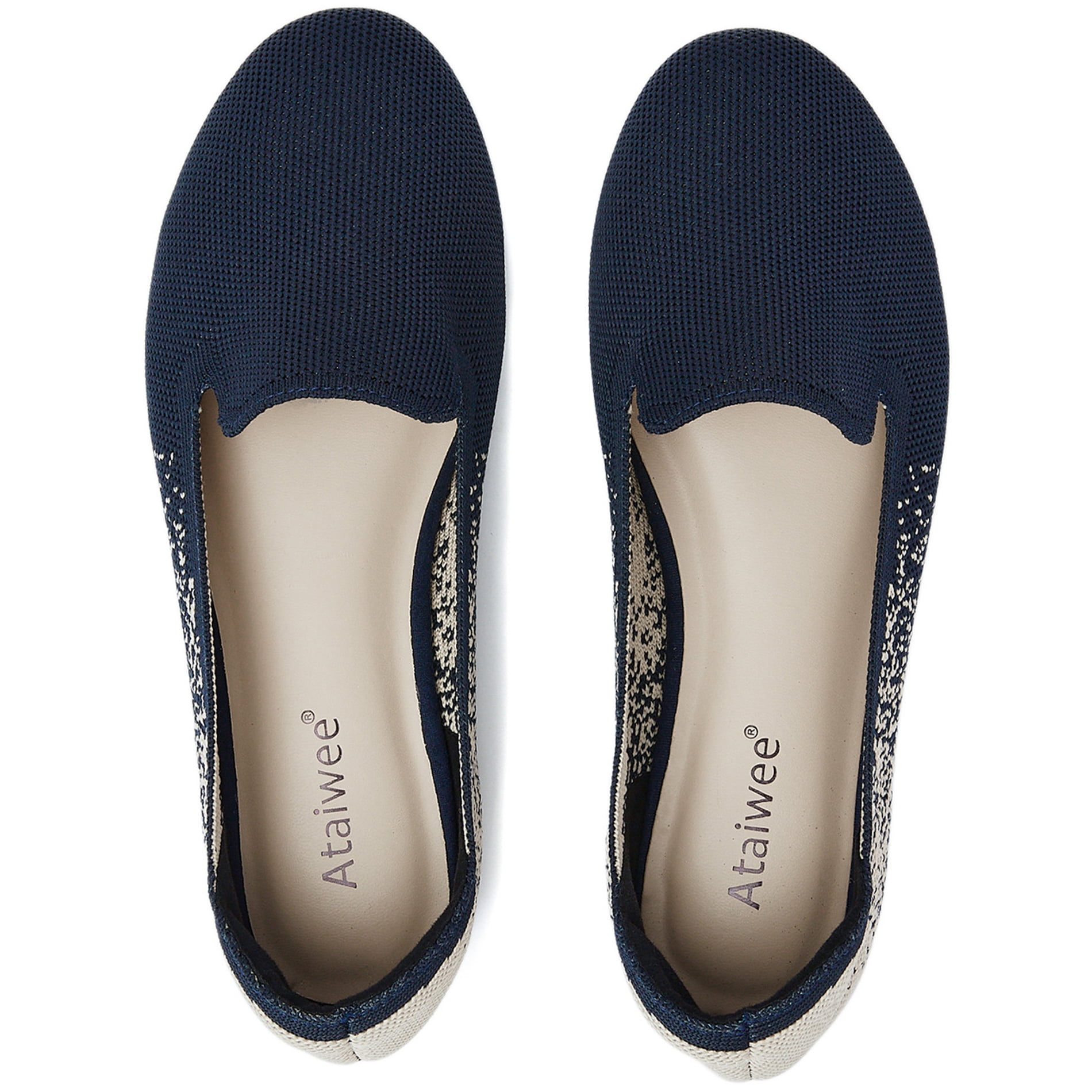 Ataiwee Women's Wide Width Flat Loafer, Comfort Plus Size, Round Toe ...