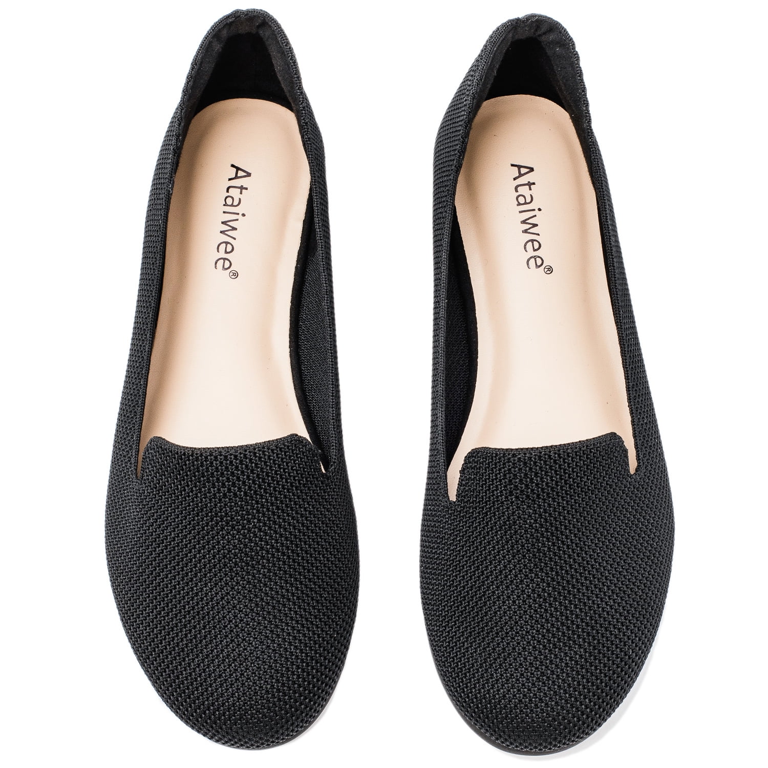 Ataiwee Women's Wide Width Flat Loafer Shoes，Comfort Plus Size Fashion ...