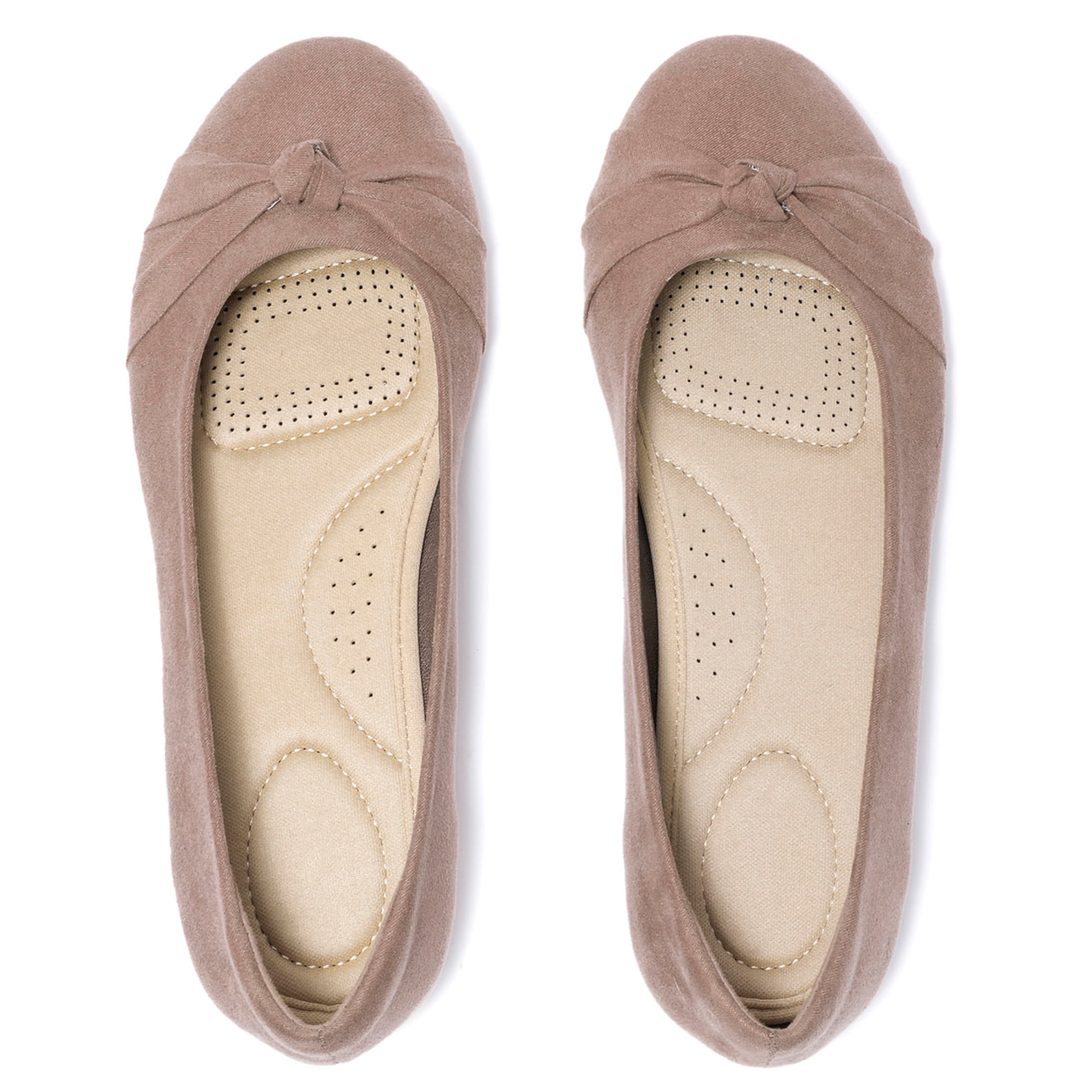 Ataiwee Women's Wide Width Ballet Flats, Soft Leather, Anti-Slip, Vegan ...