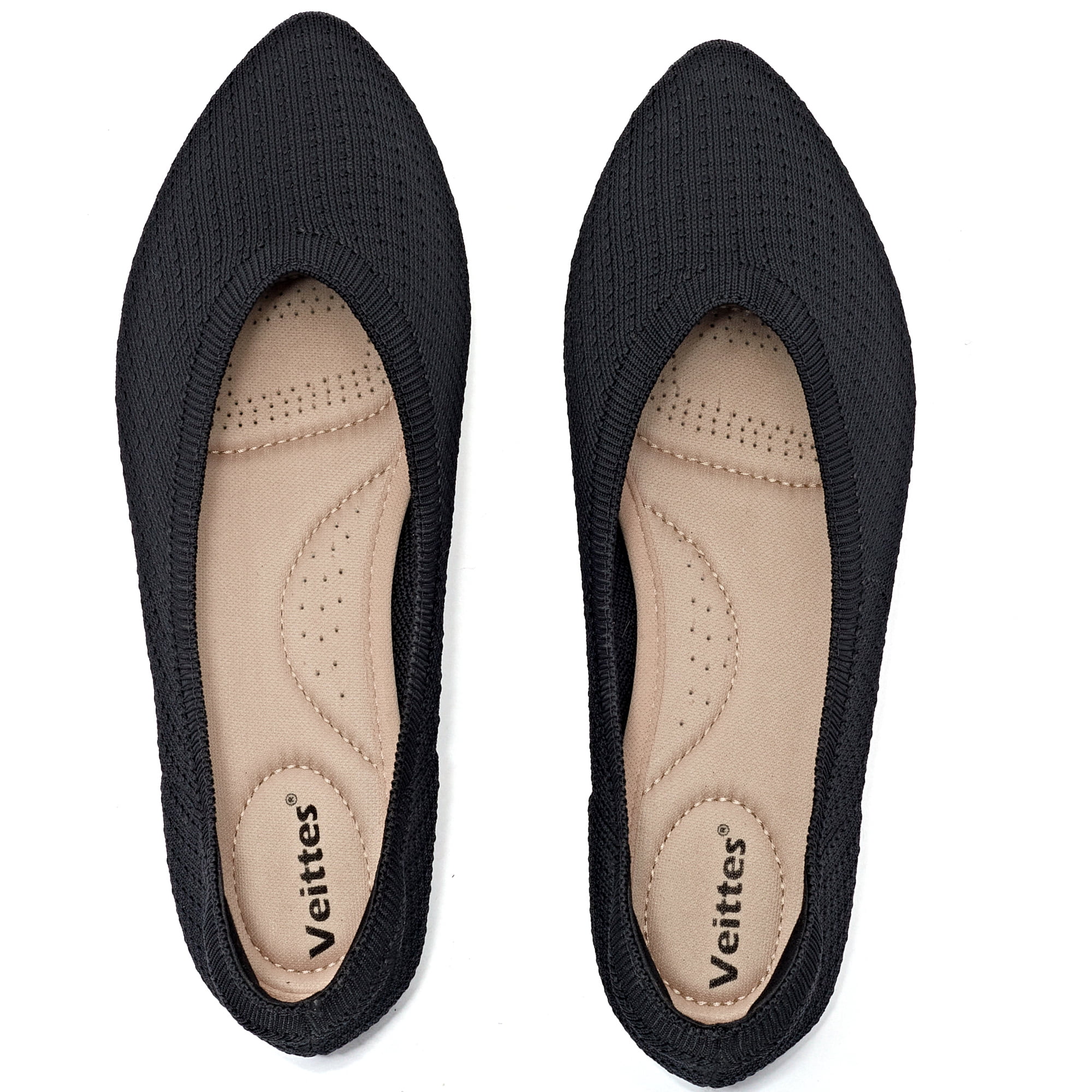 Ataiwee Women's Wide Width Flats Shoes - Casual Comfortable Breathable ...