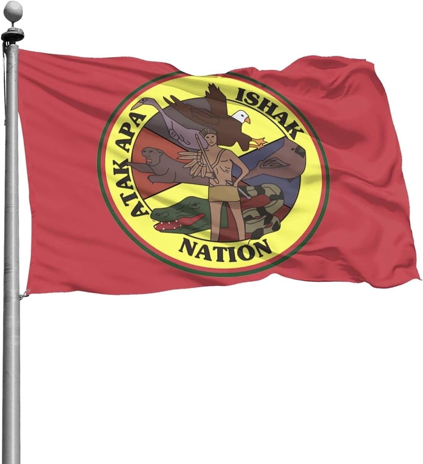 Atakapa Ishak Nation Flag 4x6 Feet. Durable Easy To Disassemble Bright ...