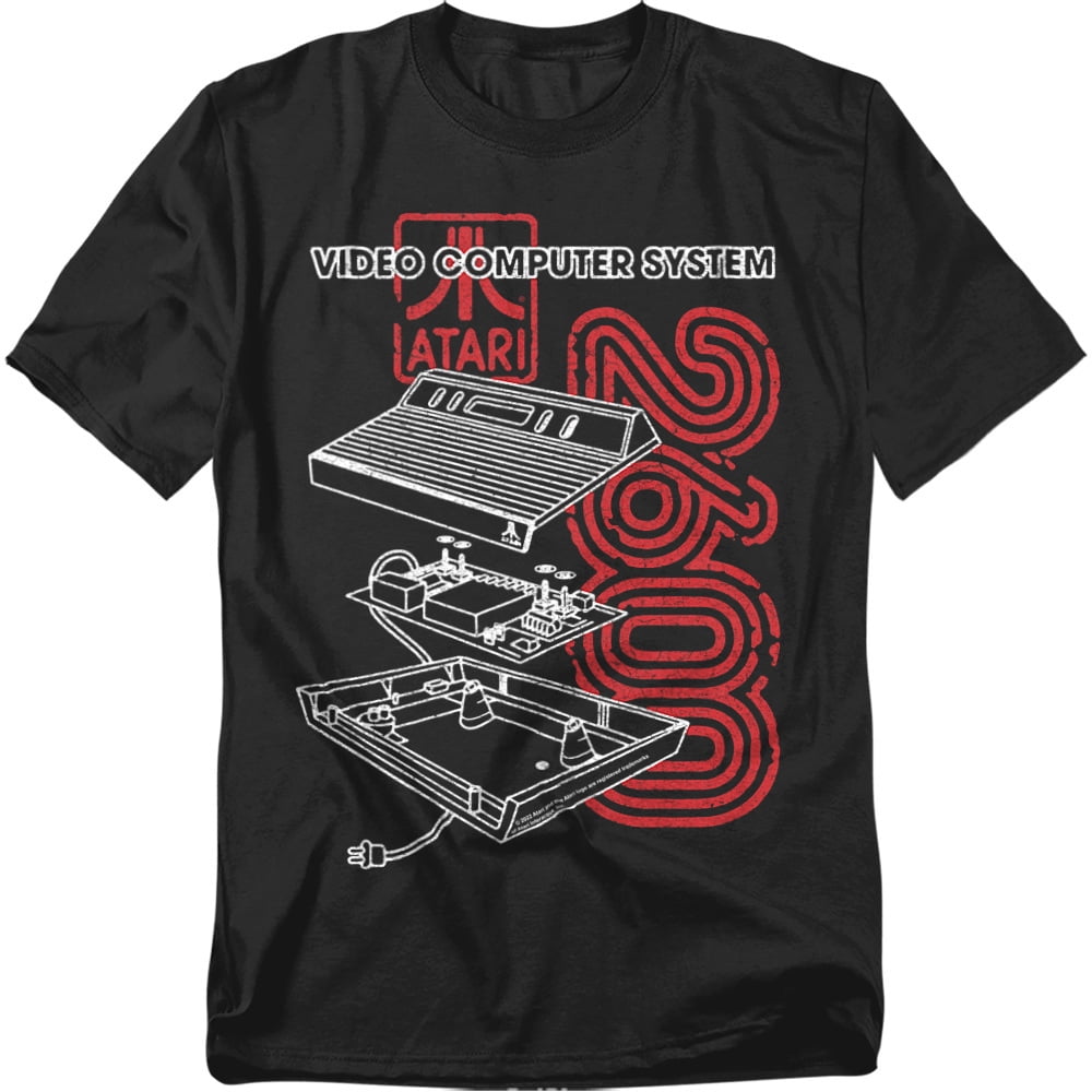 Atari T-Shirt 2600 Unisex Graphic Tee For Men & Women - Walmart.com