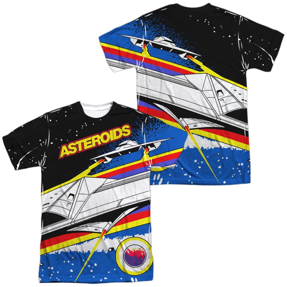 Atari Asteroids Arcade Unisex Adult Sublimated Costume T Shirt (Front ...