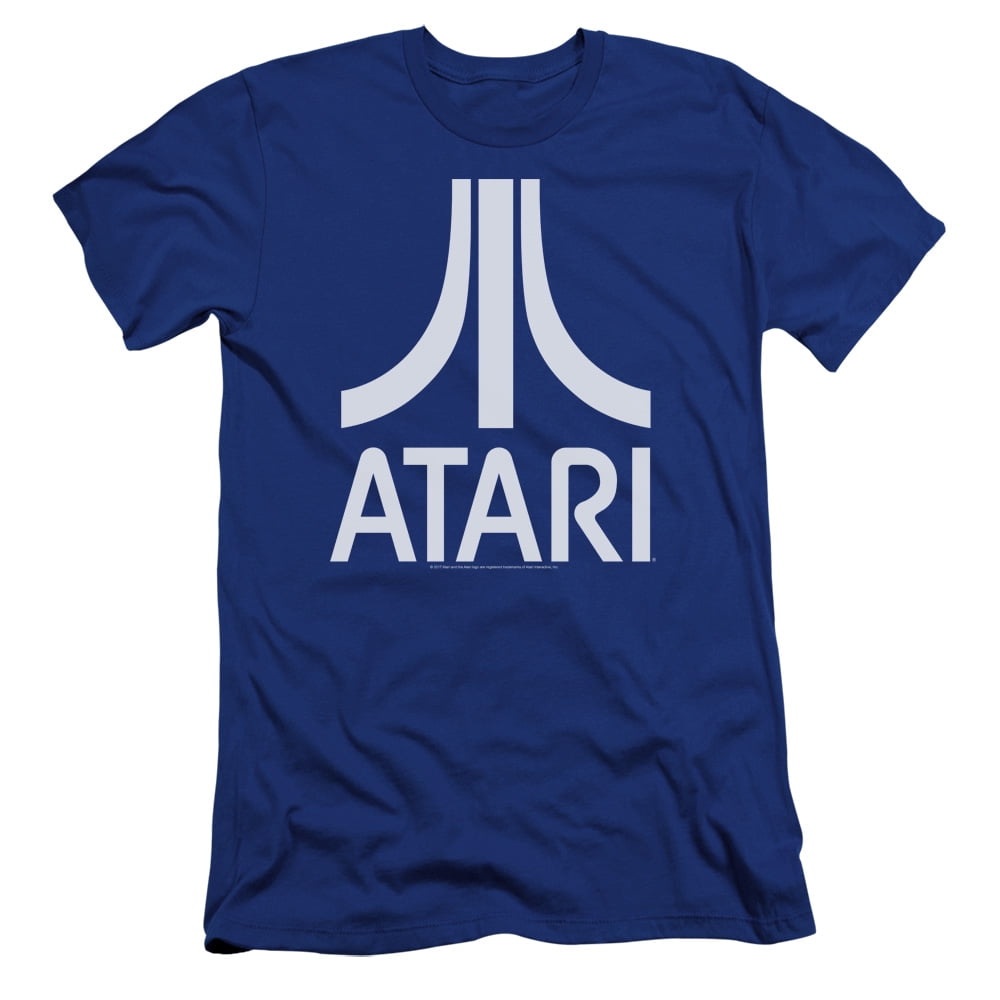 Atari Atari Logo Premium S/S Adult 30/1 T-Shirt Royal Blue - Walmart.com