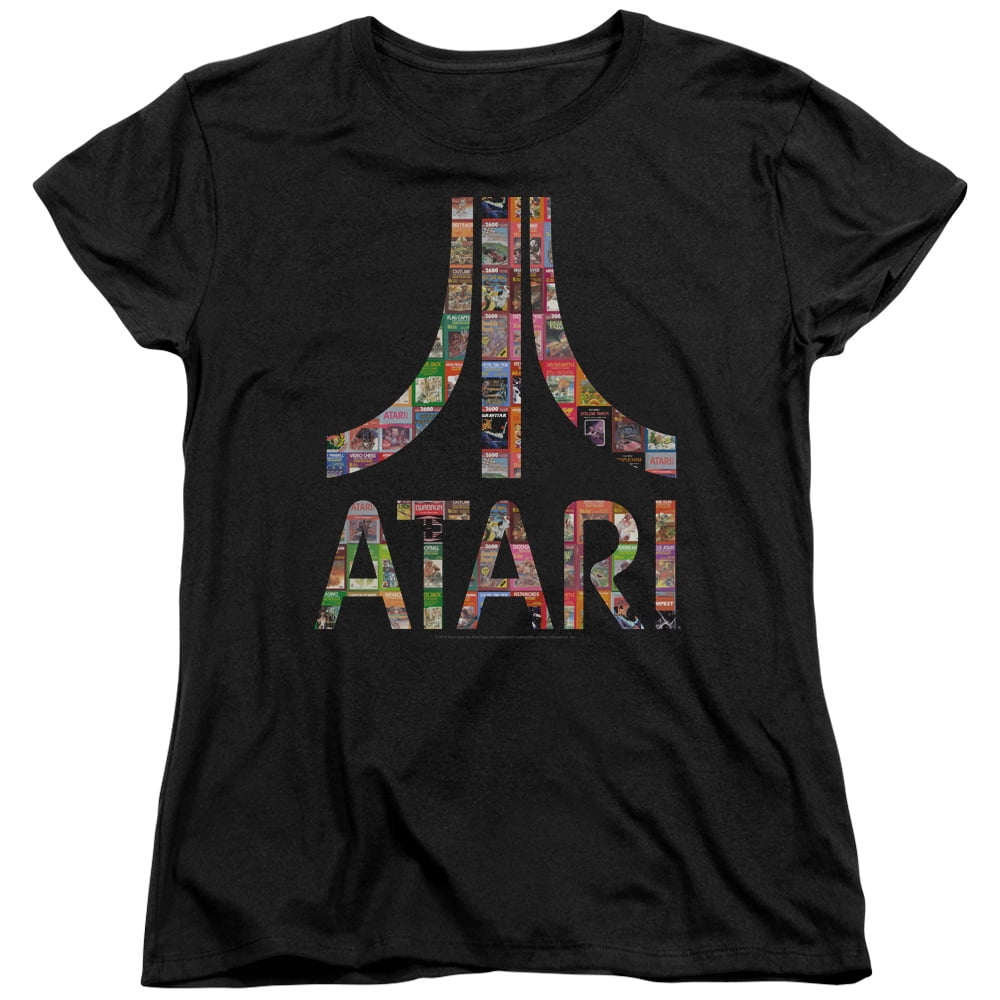 Atari Box Art S/S Women's Tee Black - Walmart.com