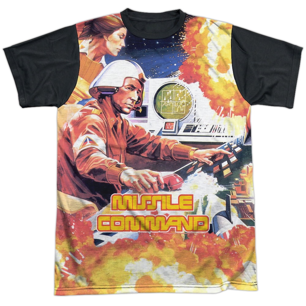 Atari Missle Commander Unisex Adult Halloween Costume Sublimated T ...