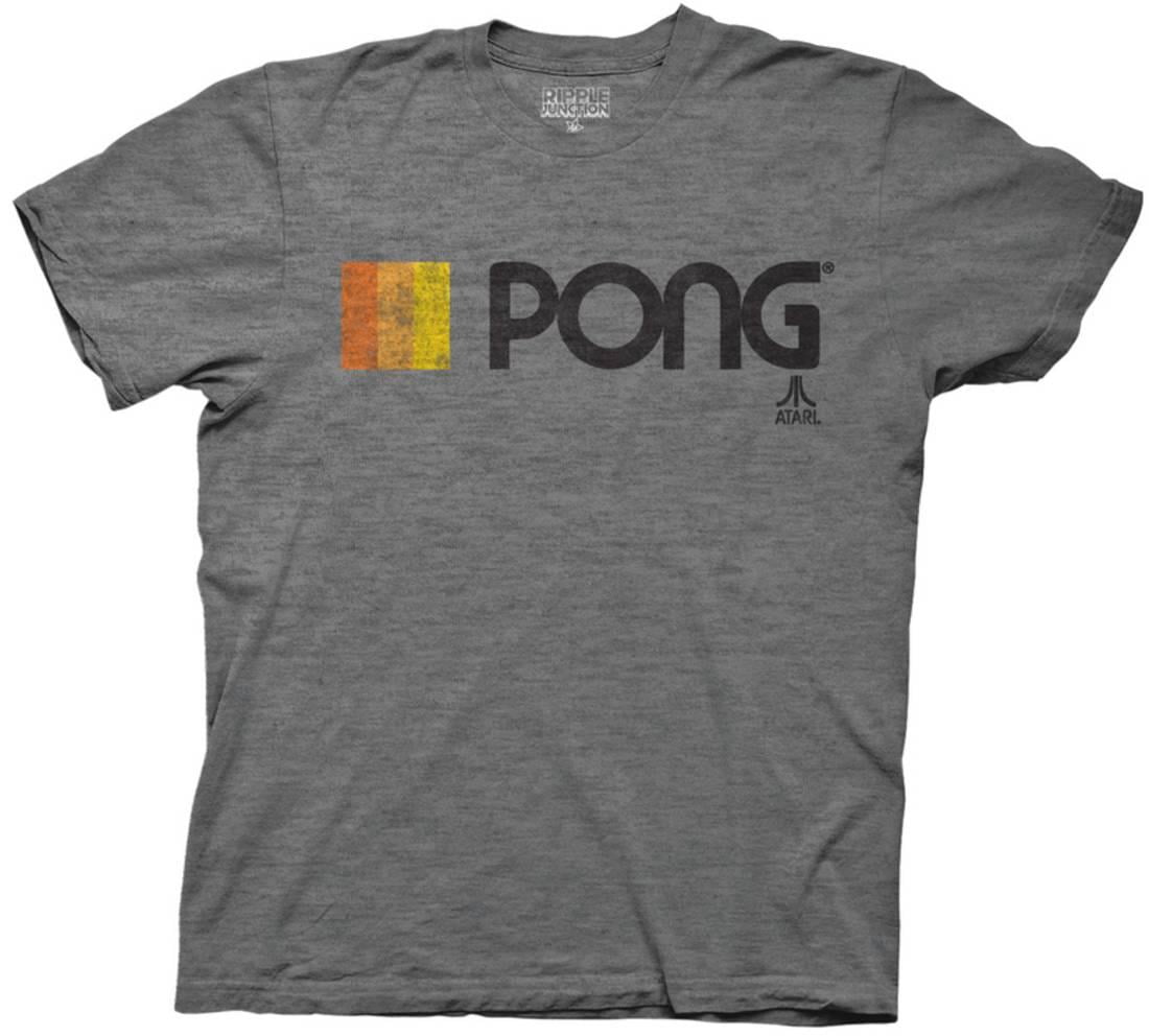 Atari- Pong Logo Apparel T-Shirt - Grey - Walmart.com