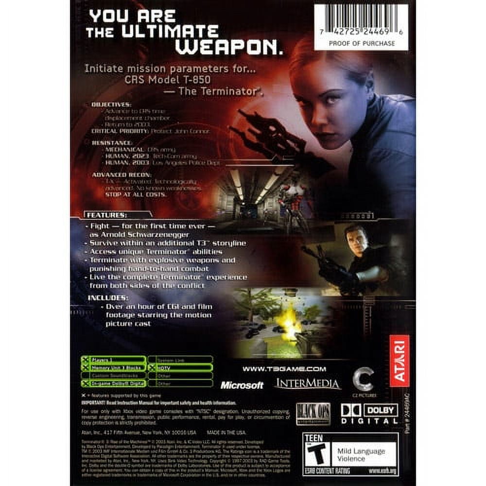 Pre-Owned Atari Terminator 3: Rise Of The Machines - Walmart.com