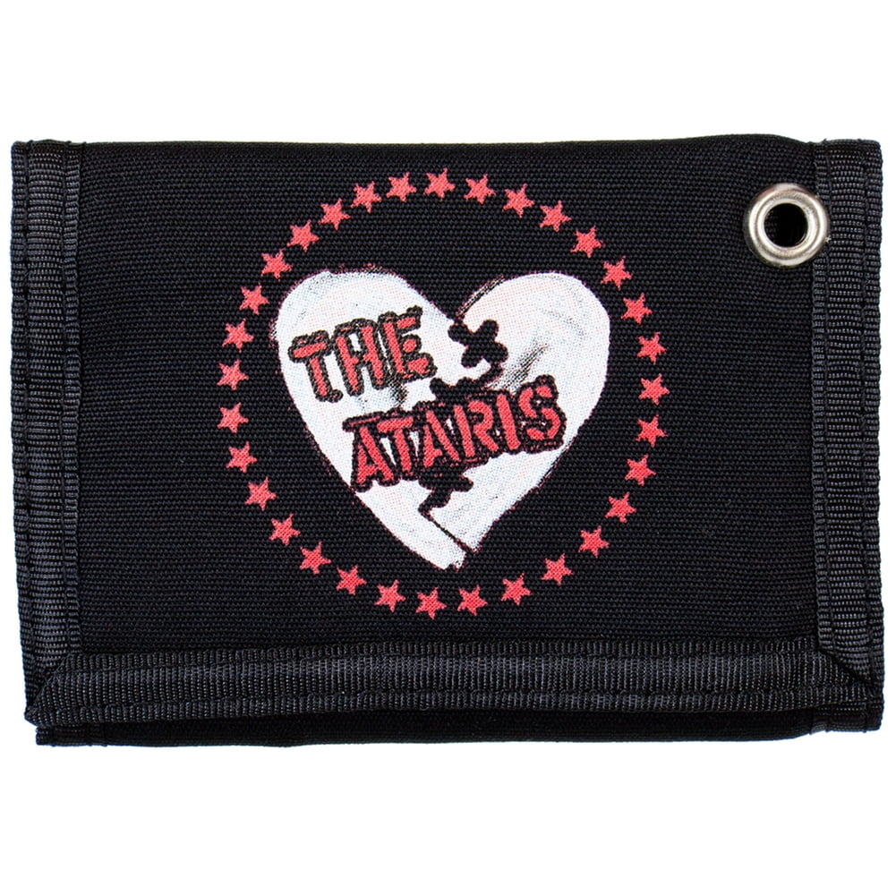 Ataris - Skull & Heart Nylon Tri-Fold Wallet - Walmart.com