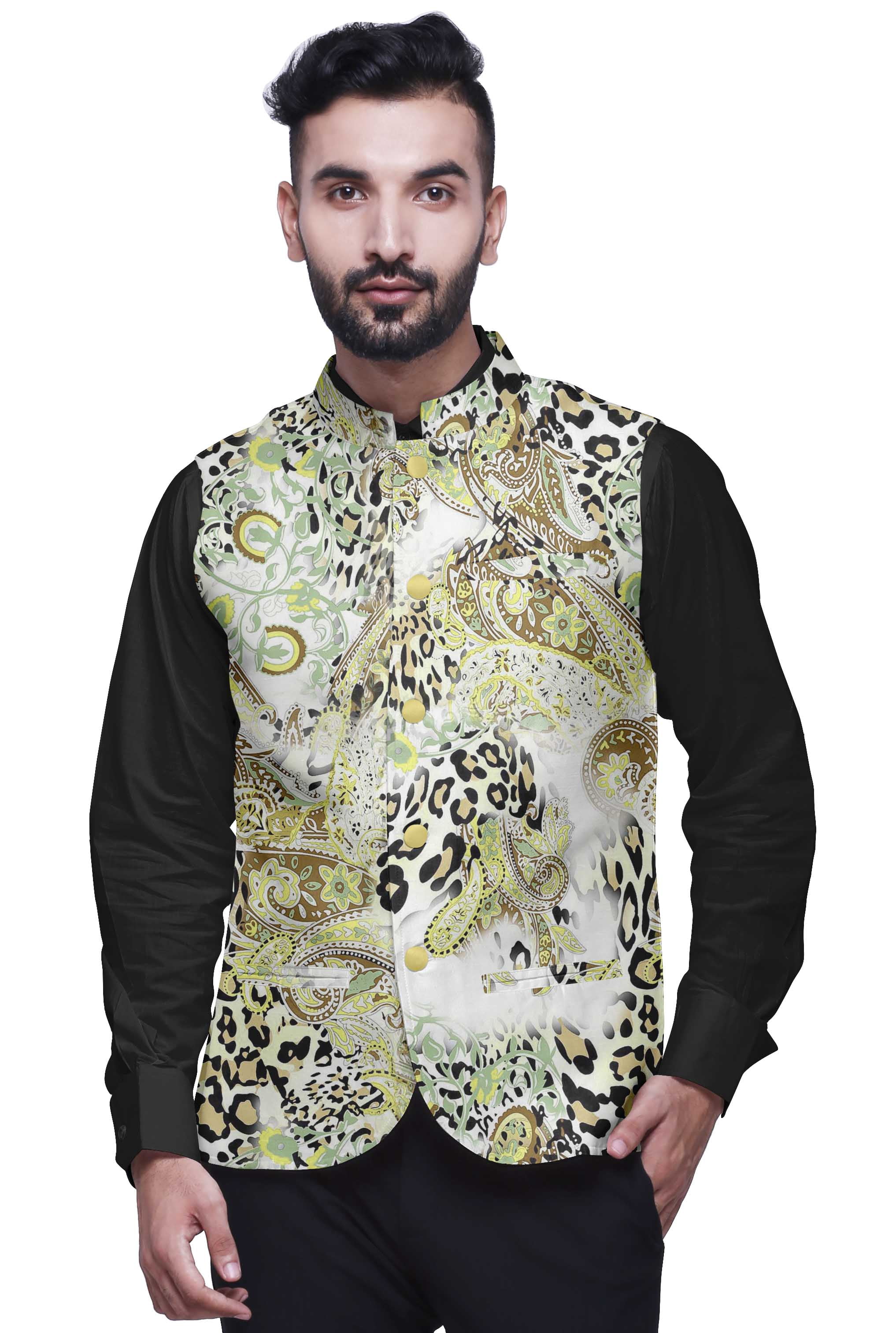 Atasi Animal Skin Party Wear Jacket For Men Printed Casual Jackets ...