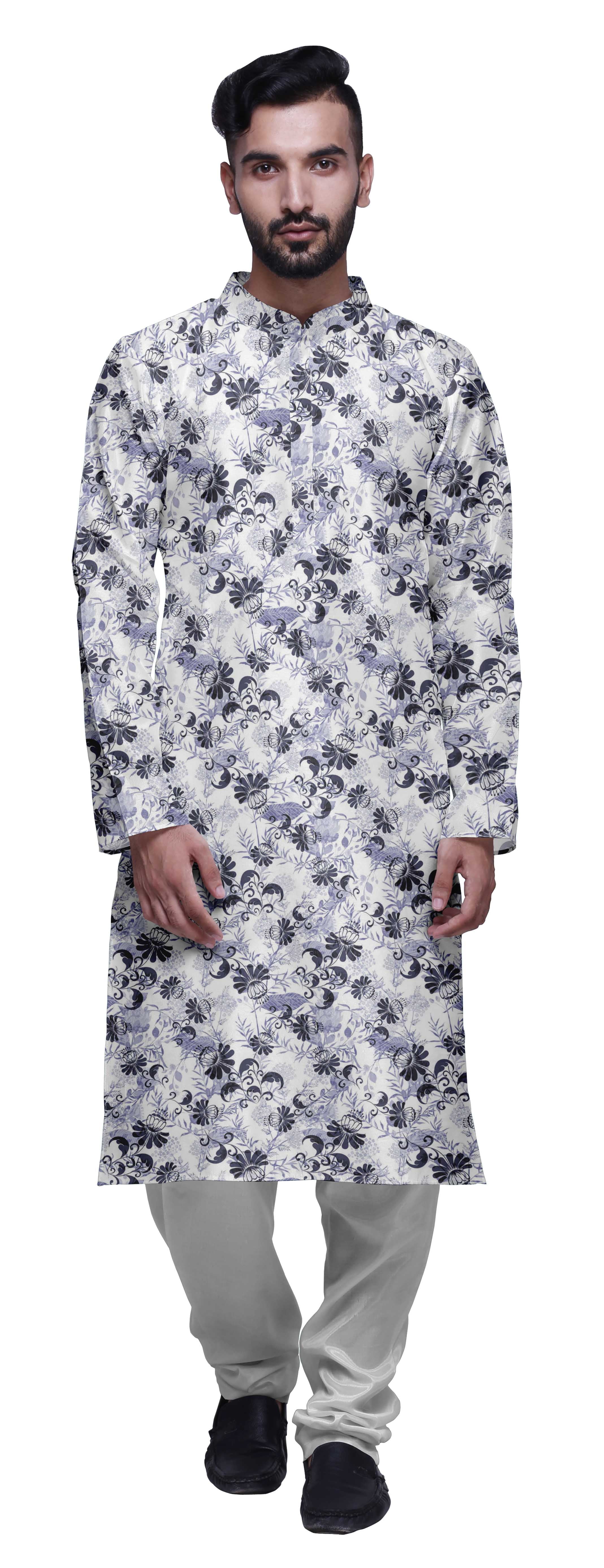 Atasi Cotton Long Kurta Pajama Set For Men Designer Casual Kurta Pajama ...