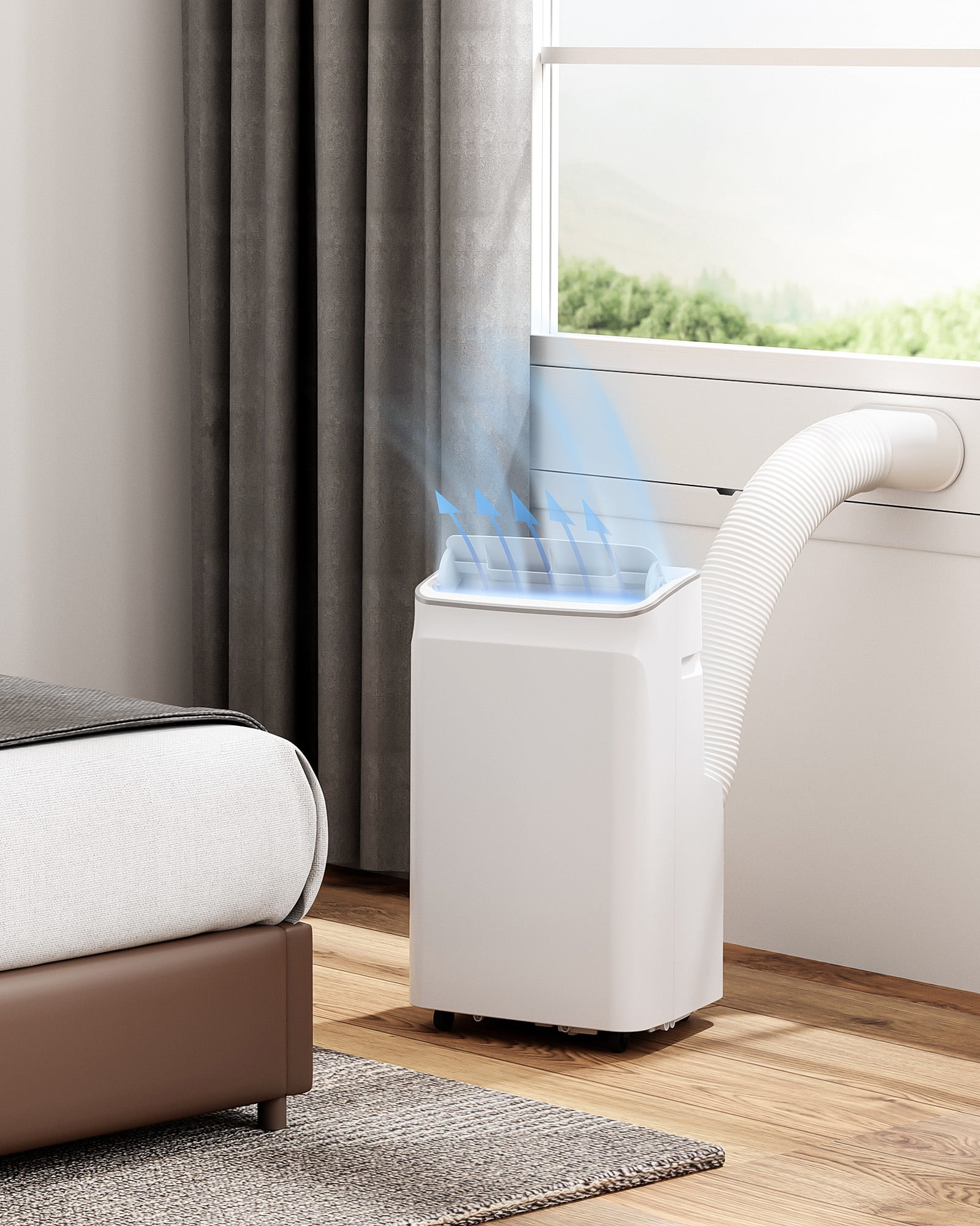 Ataucjin 12,000 BTU Portable Air Conditioner for Rooms up to 550 Sq. ft ...