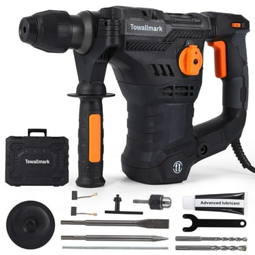 VEVOR 1-1/4inch SDS-Plus Rotary Hammer Drill, 13 Amp, Heavy Duty, Vibration Control, Power Tool ...
