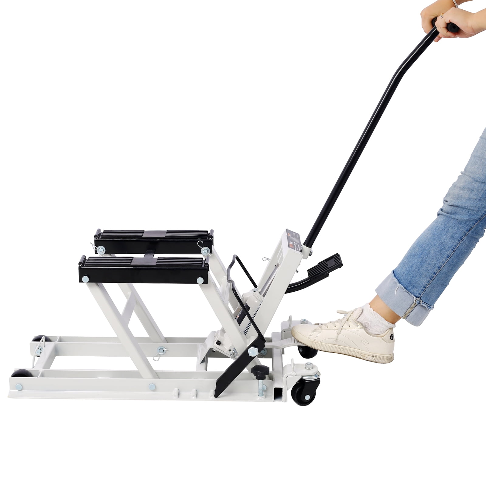 Ataucjin 1500 LBS Capacity ATV Scissor Lift Jack Hydraulic Foot ...