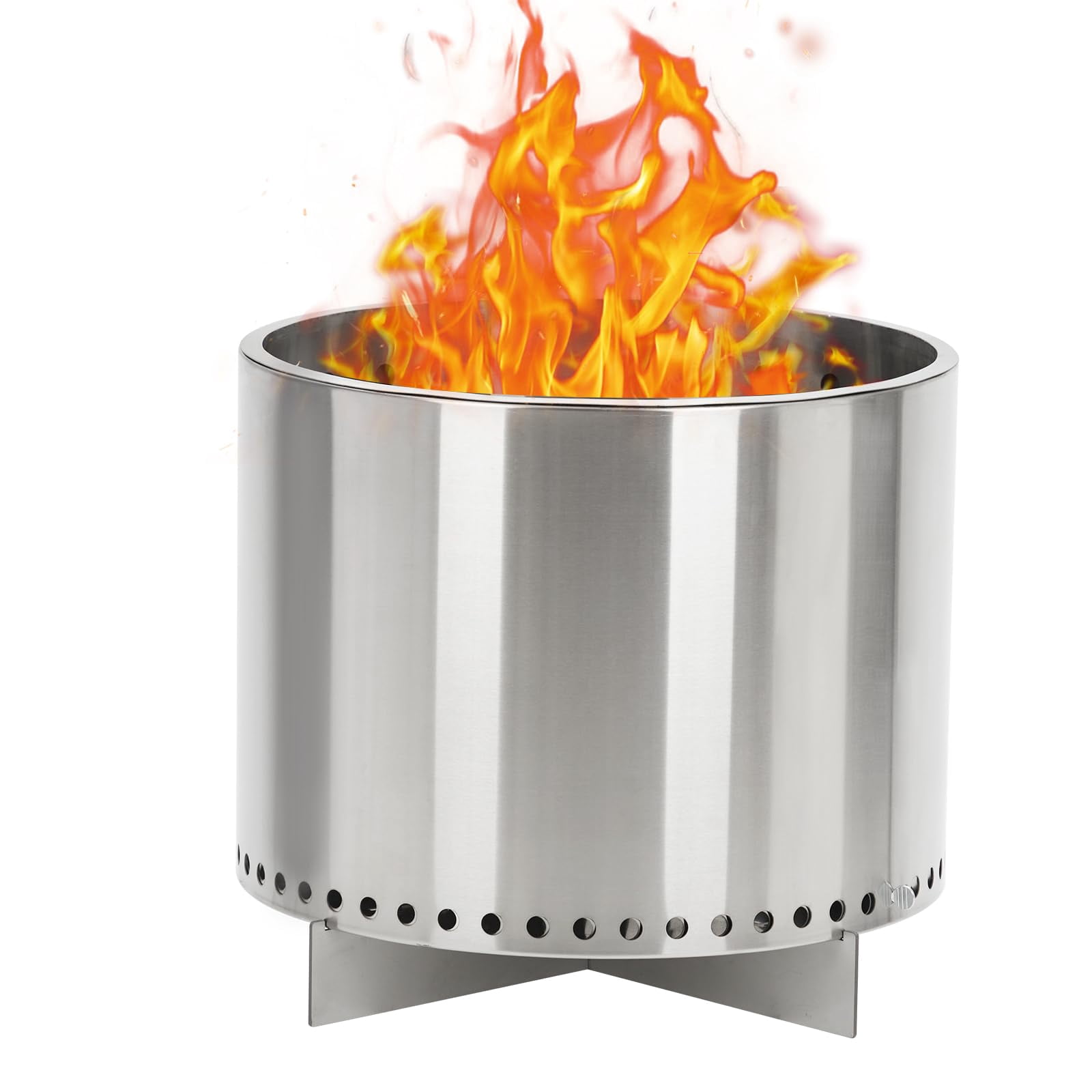 Ataucjin 16.5 inch Stainless Steel Fire Pit,Ideal for Heating ...