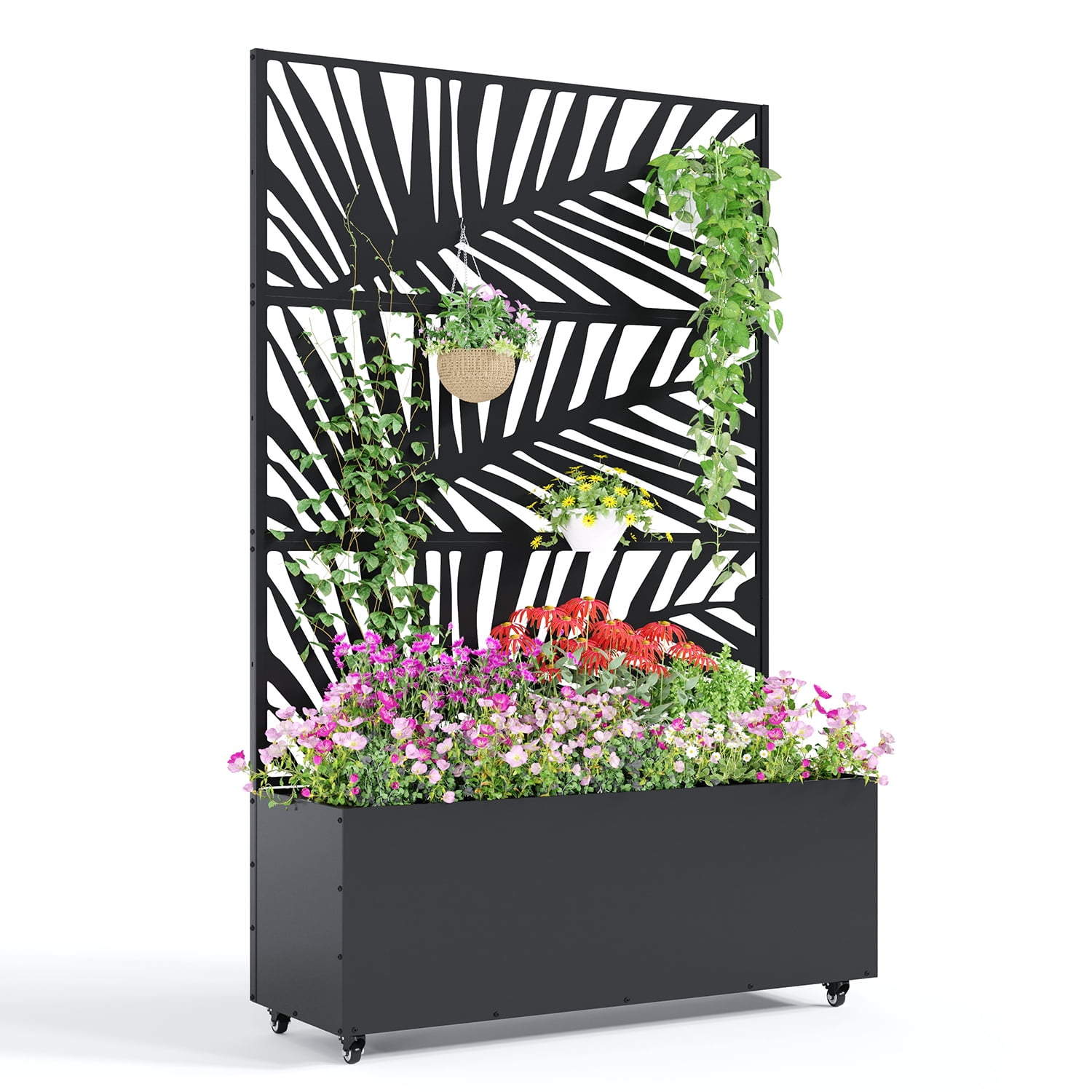 Ataucjin 16" Deep Planting Bed with Drainage Holes,Metal Planter Box ...