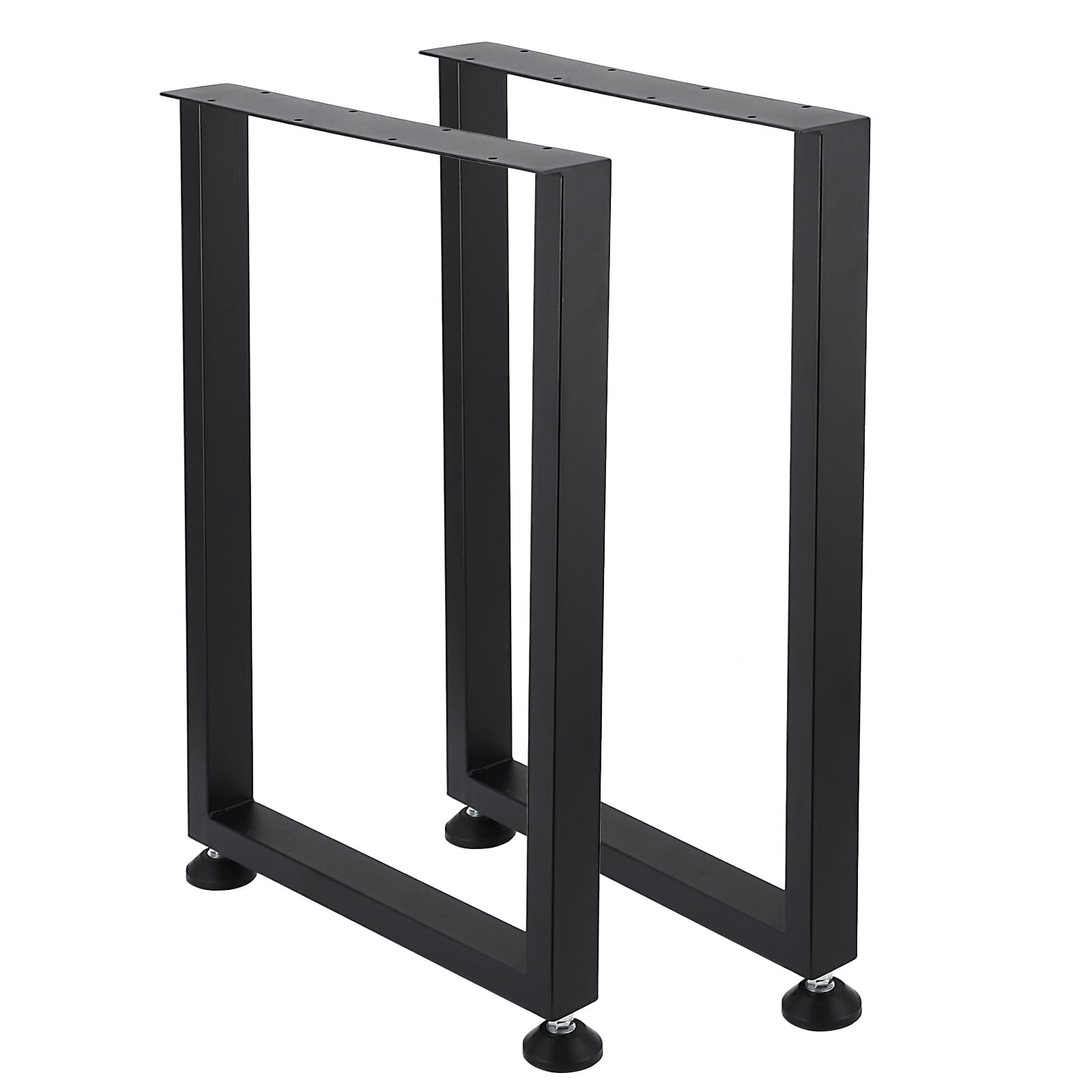 Ataucjin 16" H x 17.7" W Metal Table Legs, Adjustable Furniture Legs ...