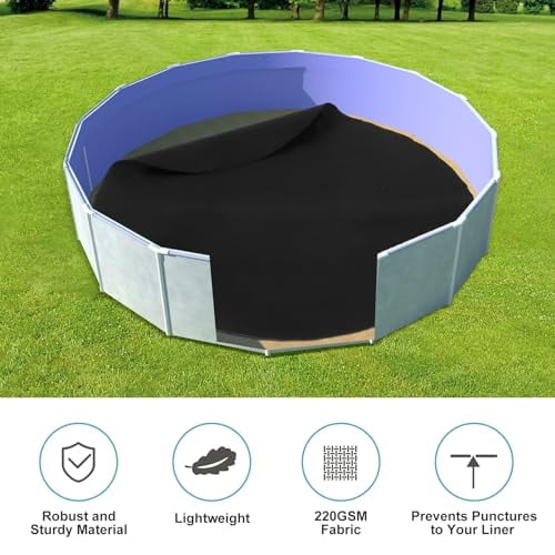 Ataucjin 18 Ft Round Pool Liners, Pool Liner Pad for Above Ground Pools ...