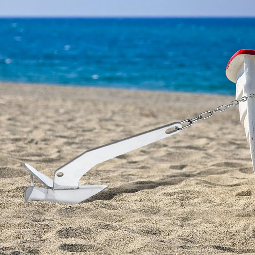 Ataucjin 22lbs Triangle Boat Anchor, 316 Stainless Steel Delta-Style ...