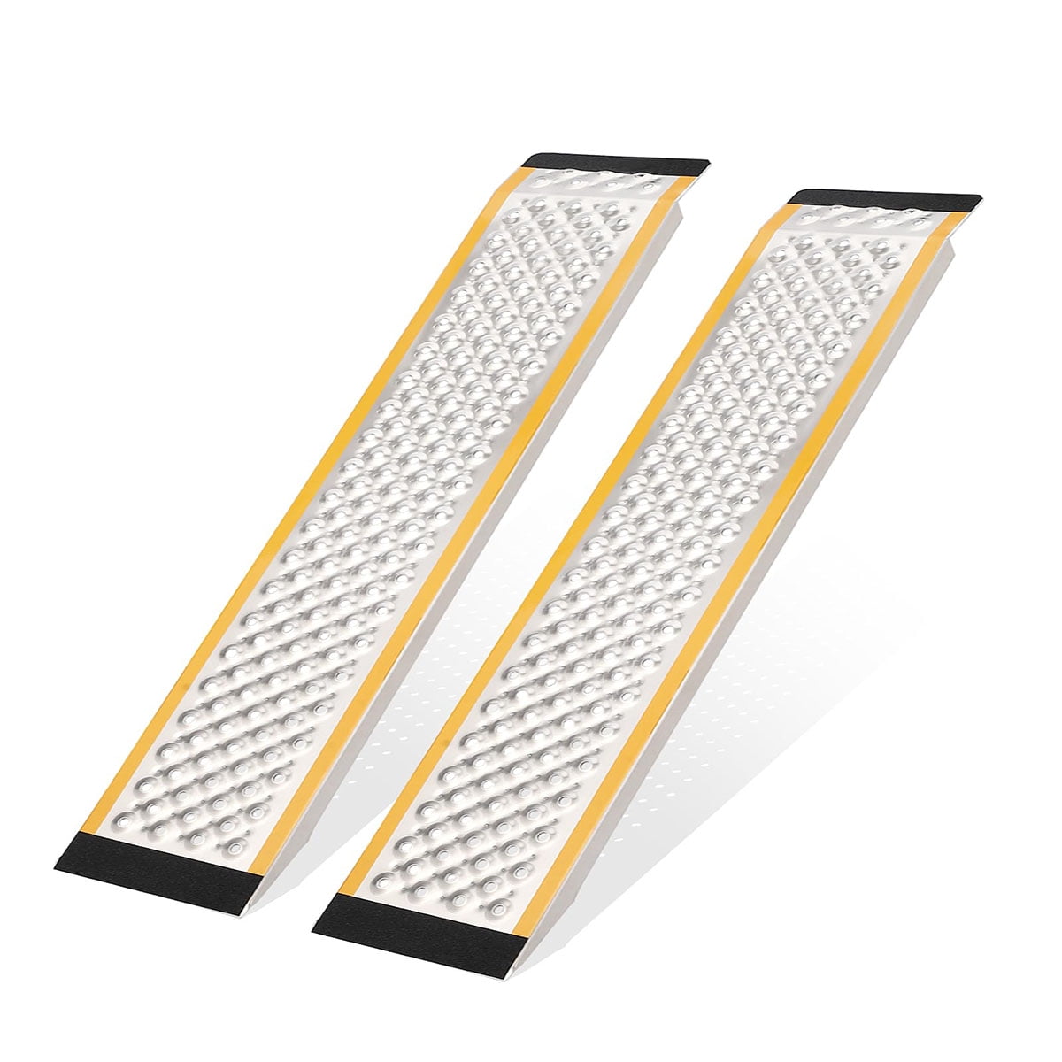 Ataucjin 2Pcs 47" Aluminum Lawn Mower Ramps for Shed, Sturdy Anti-Slip ...