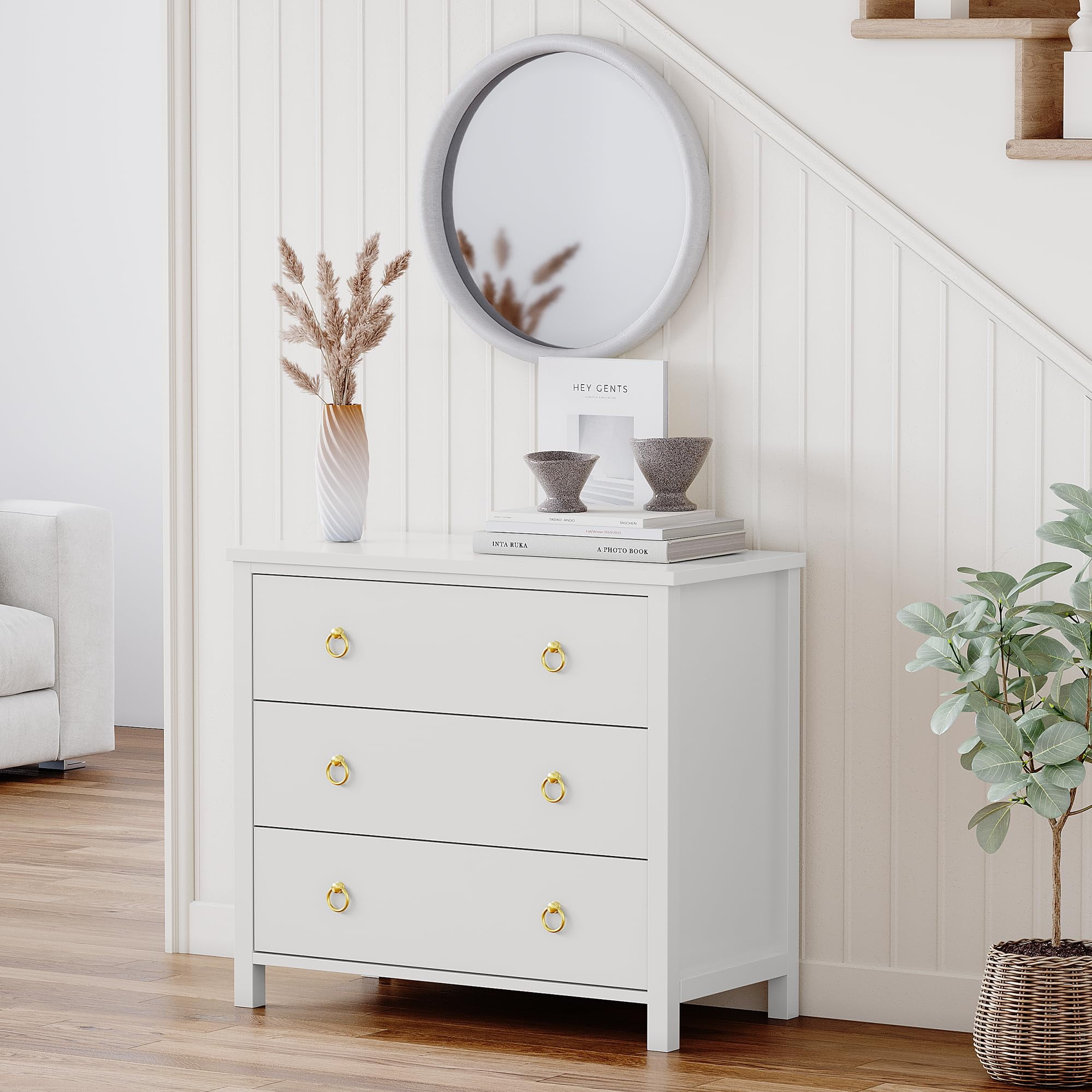 Ataucjin 3 Drawer Dresser for Bedroom,29" Tall Dresser,Modern Closet ...