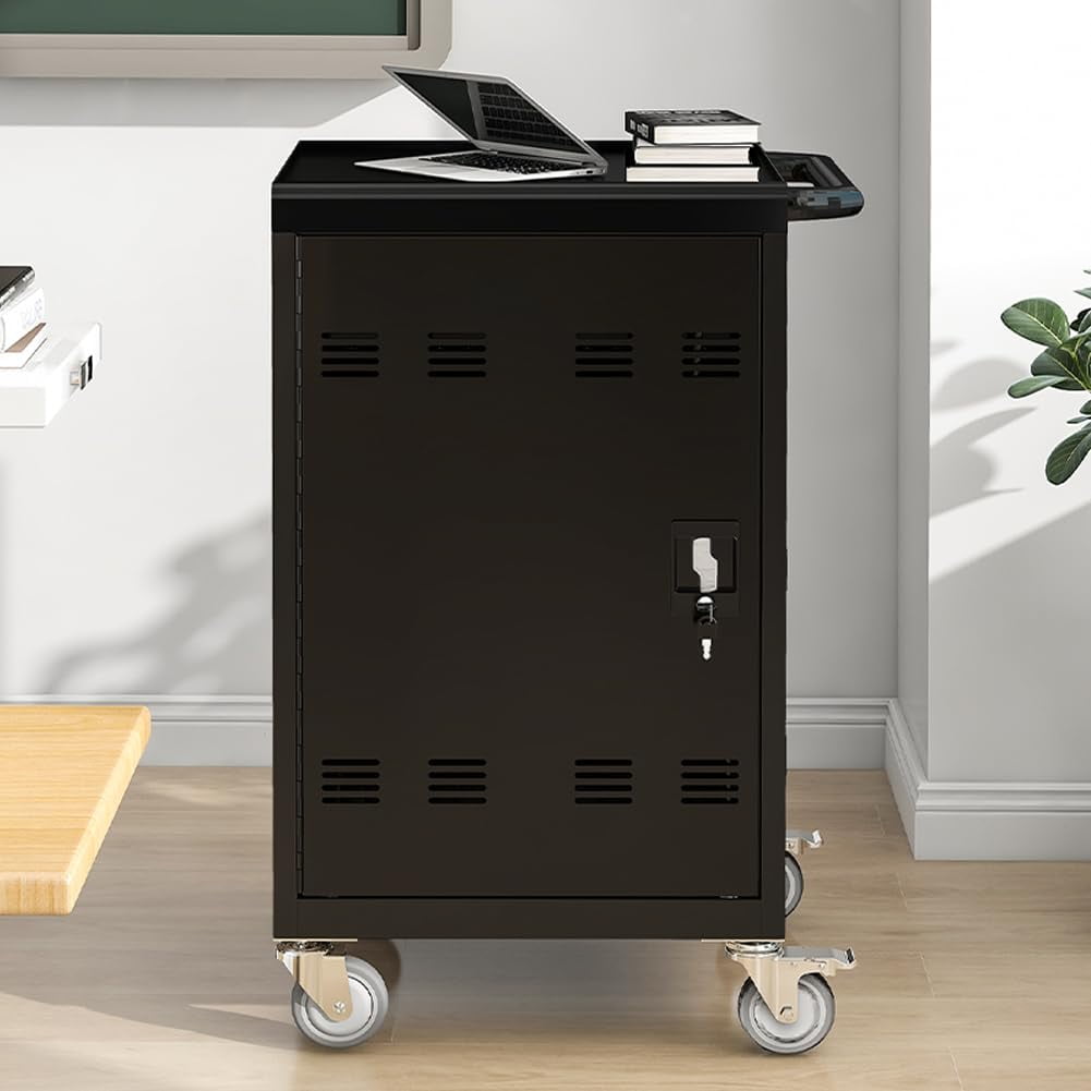 Ataucjin 30 Devices Mobile School Charging Cart Station Mobile Devices ...