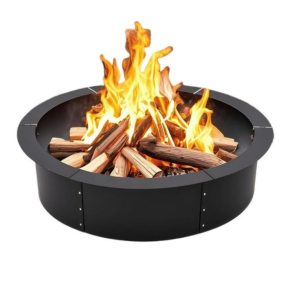 Studyset 36 Inch Smokeless Fire Pit Ring, Inner Round Firepit Rim ...