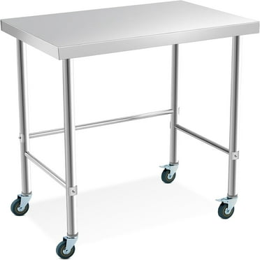 STRELECT Stainless Steel Prep Table 60 x 24 Inch, Heavy Duty Commercial ...