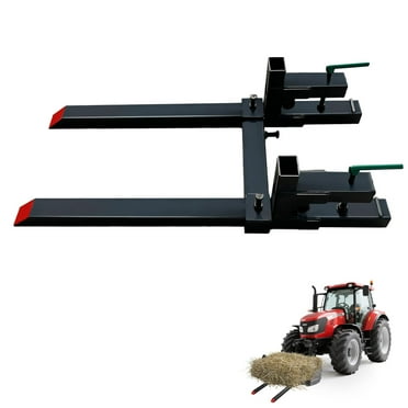 DWVO Adjustable 3 Point Hitch Pallet Forks, Category 1 Tractor ...